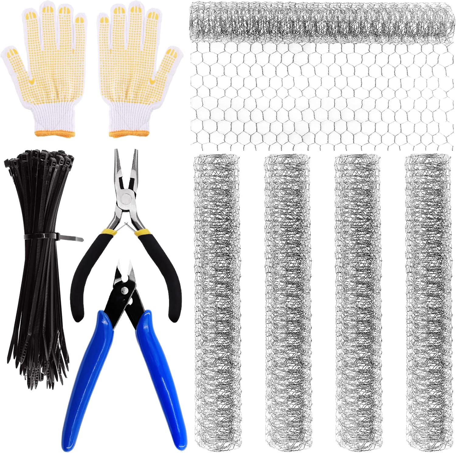 Keadic 59Pcs Garden Fencing Mesh Tool Including 13.7 x 39.4 Inch ...