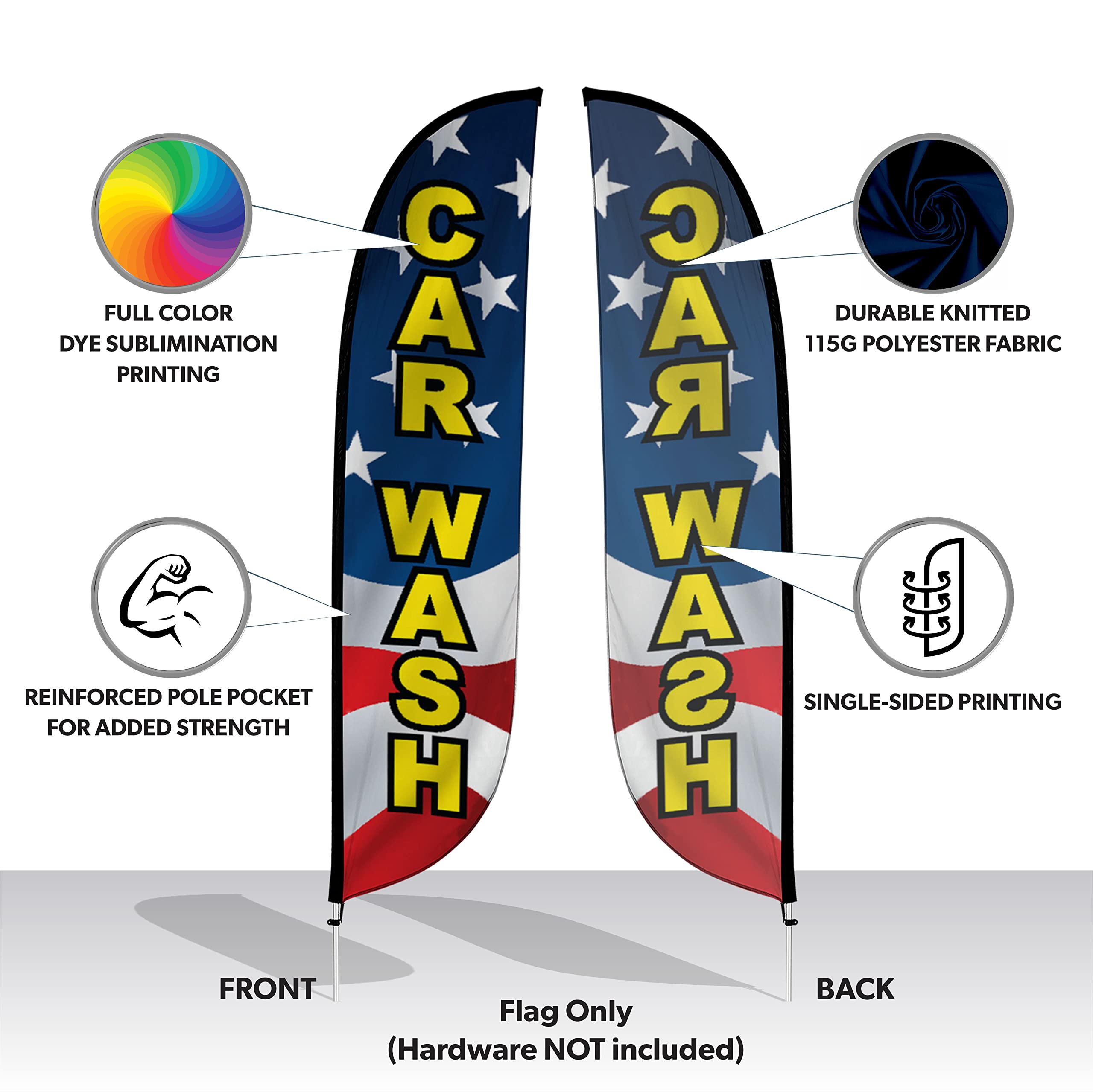 Snapklik.com : LookOurWay Feather Flag Banner - 12 Feet Tall ...