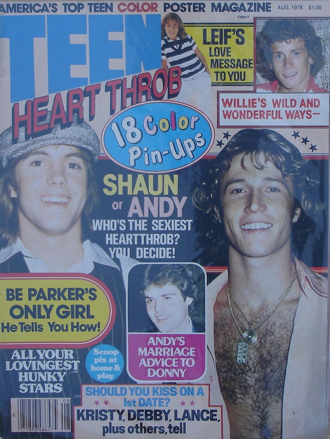 Amazon.com: Shaun Cassidy, Andy Gibb, & Willie Ames Teen Heart Throb ...