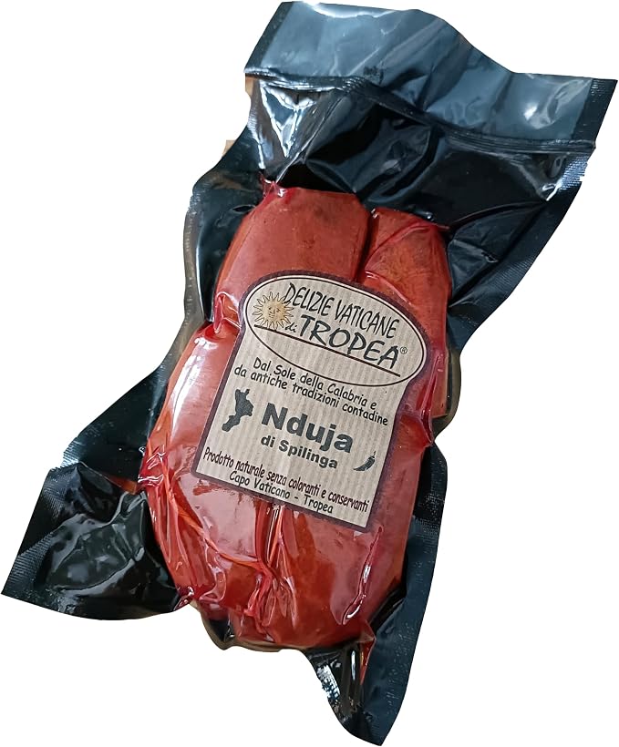 Nduja Sausage 390g – Artisanal, Spicy, Spreadable Made with Certified ...