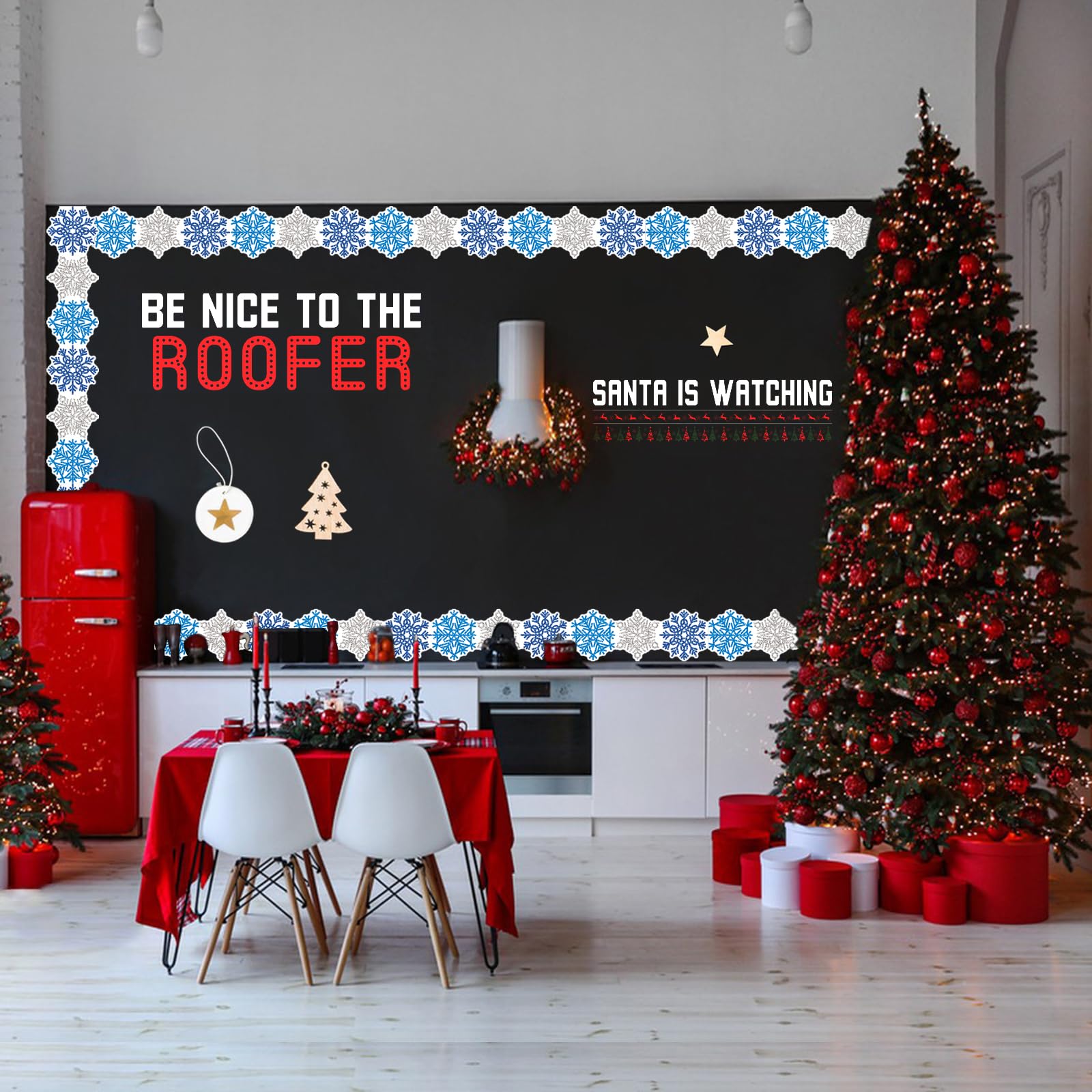 Snapklik.com : 68.9 Feet Winter Snowflake Bulletin Board Borders, Shine ...