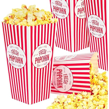 Amazon.com: MyLifeUNIT Popcorn Boxes, 32 OZ Paper Popcorn Containers ...