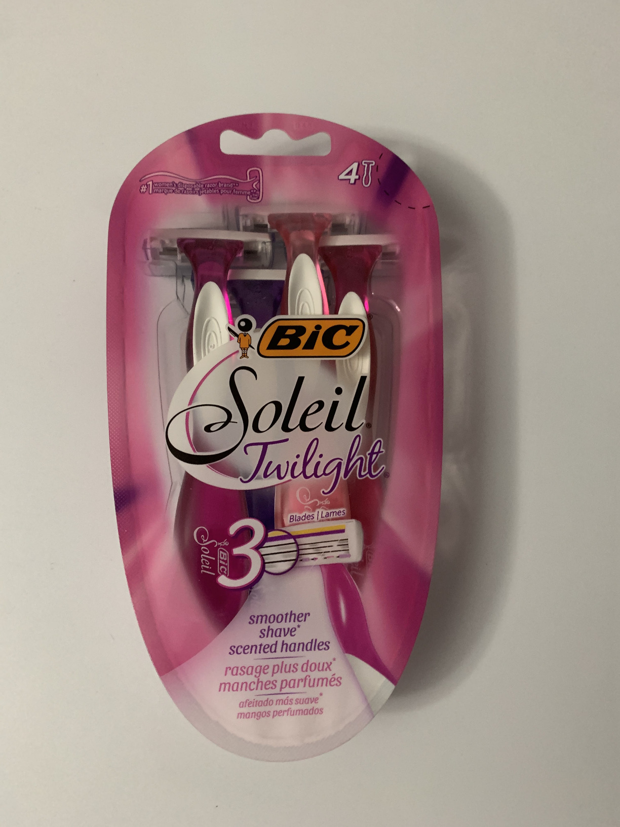 BIC Soleil Smooth Scented Women's Disposable Razors, Triple Blade Razor ...