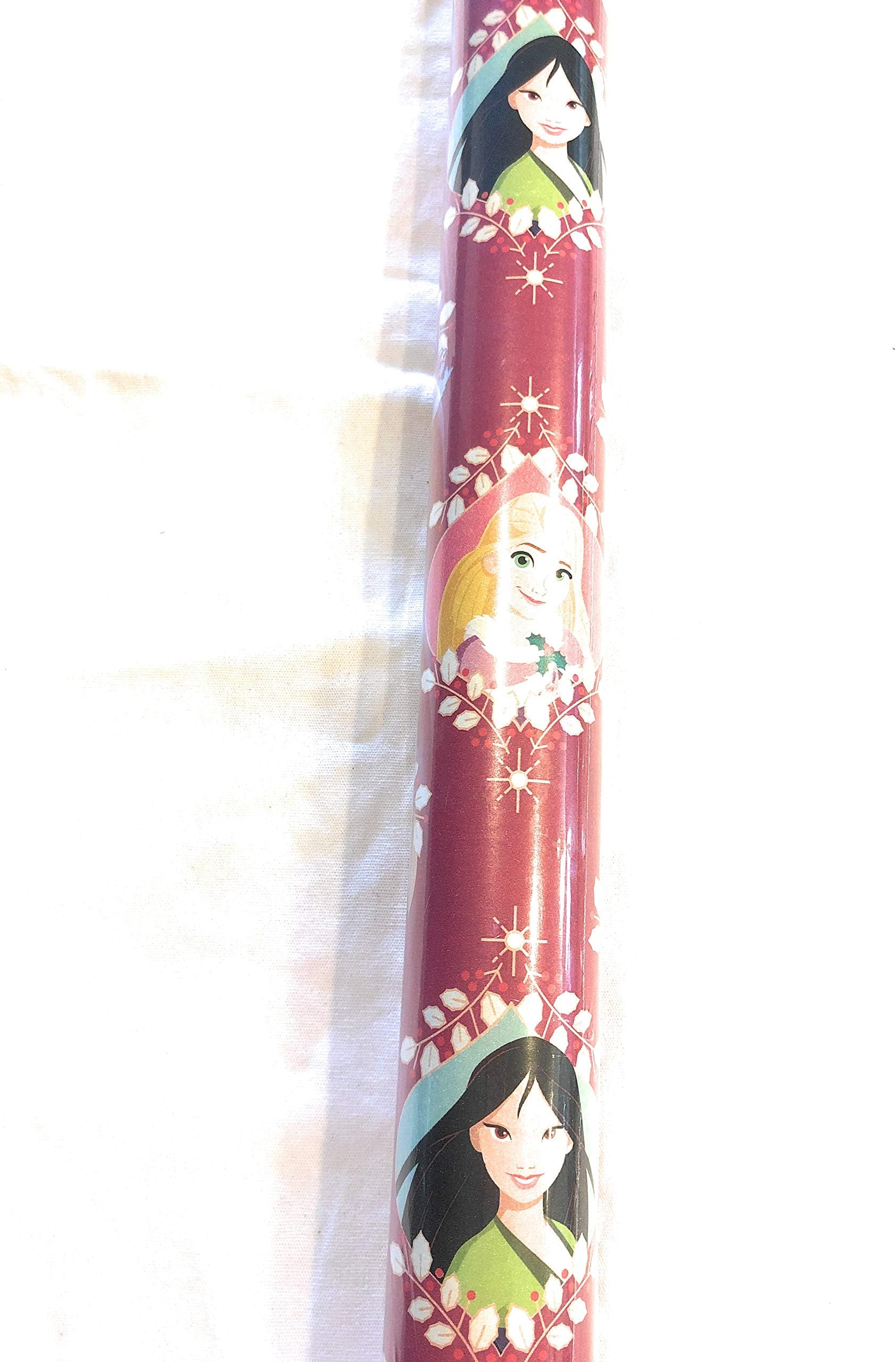 Amazon.com: Disney Princess Mulan Pocahontas Rapunzel Wrapping Paper ...