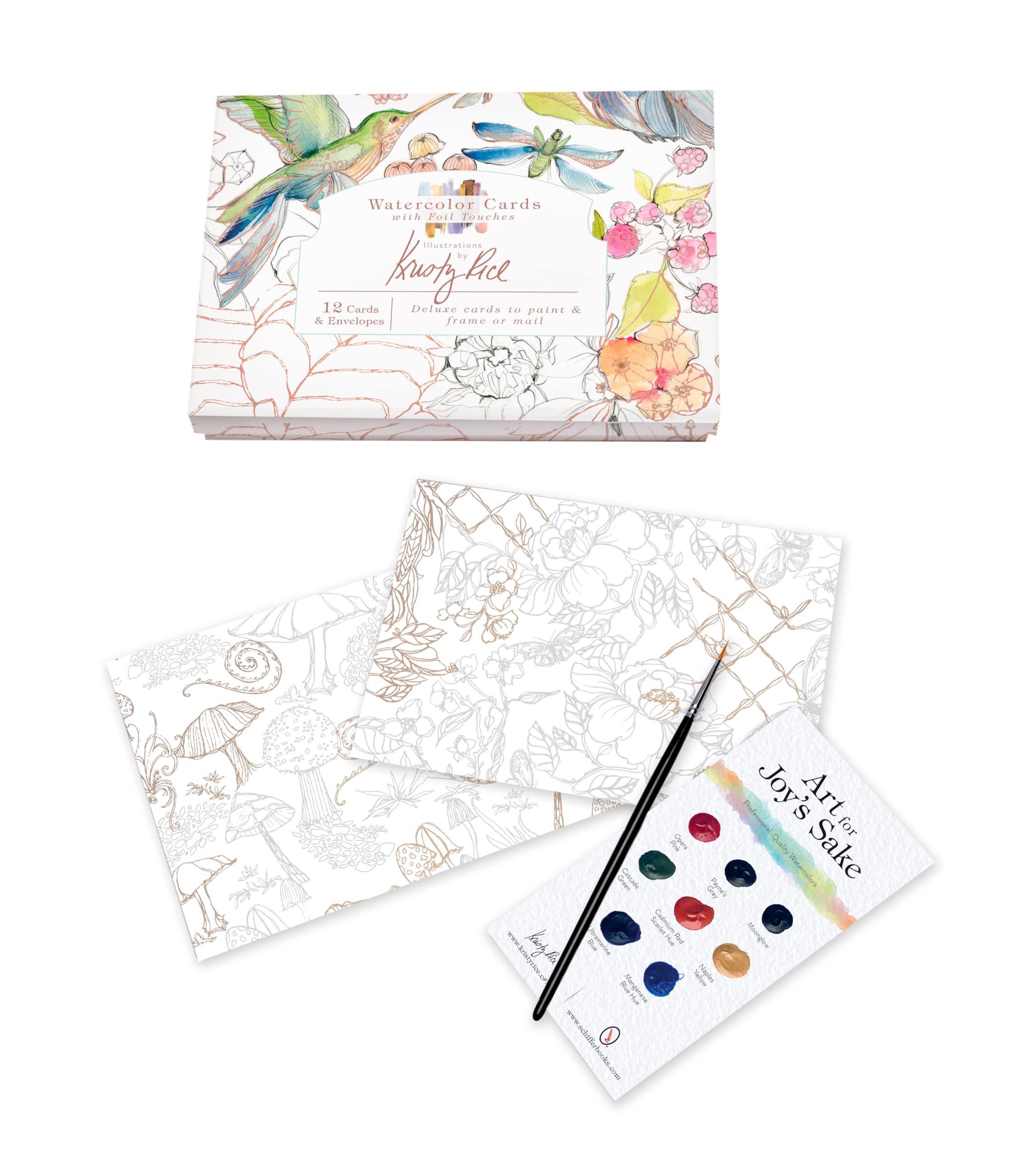 Amazon.com: Watercolor Cards with Foil Touches: Illustrations by Kristy ...