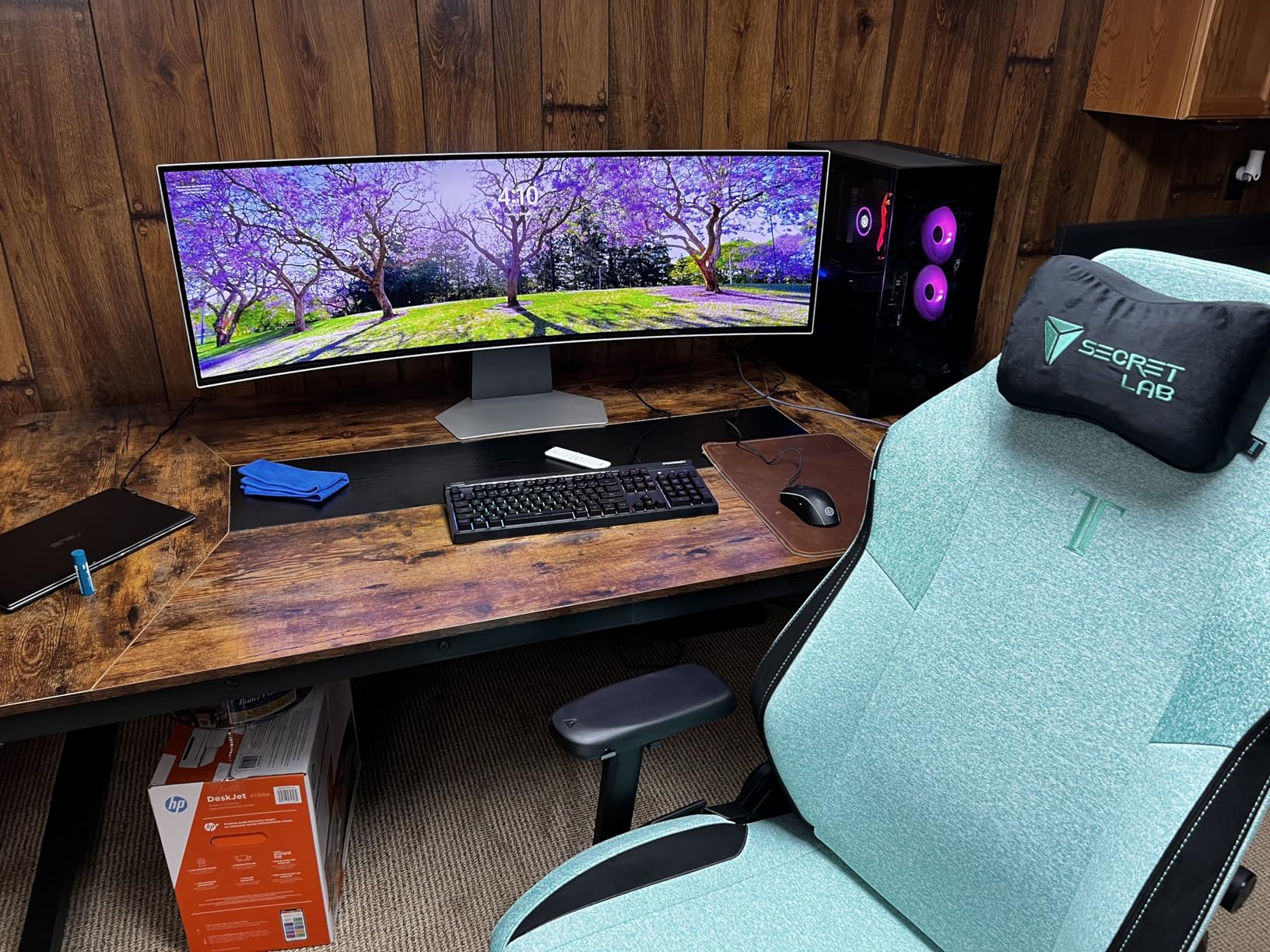 $30/mo - Finance Tribesigns Modern Computer Desk, 70.8 x 31.5 inch ...