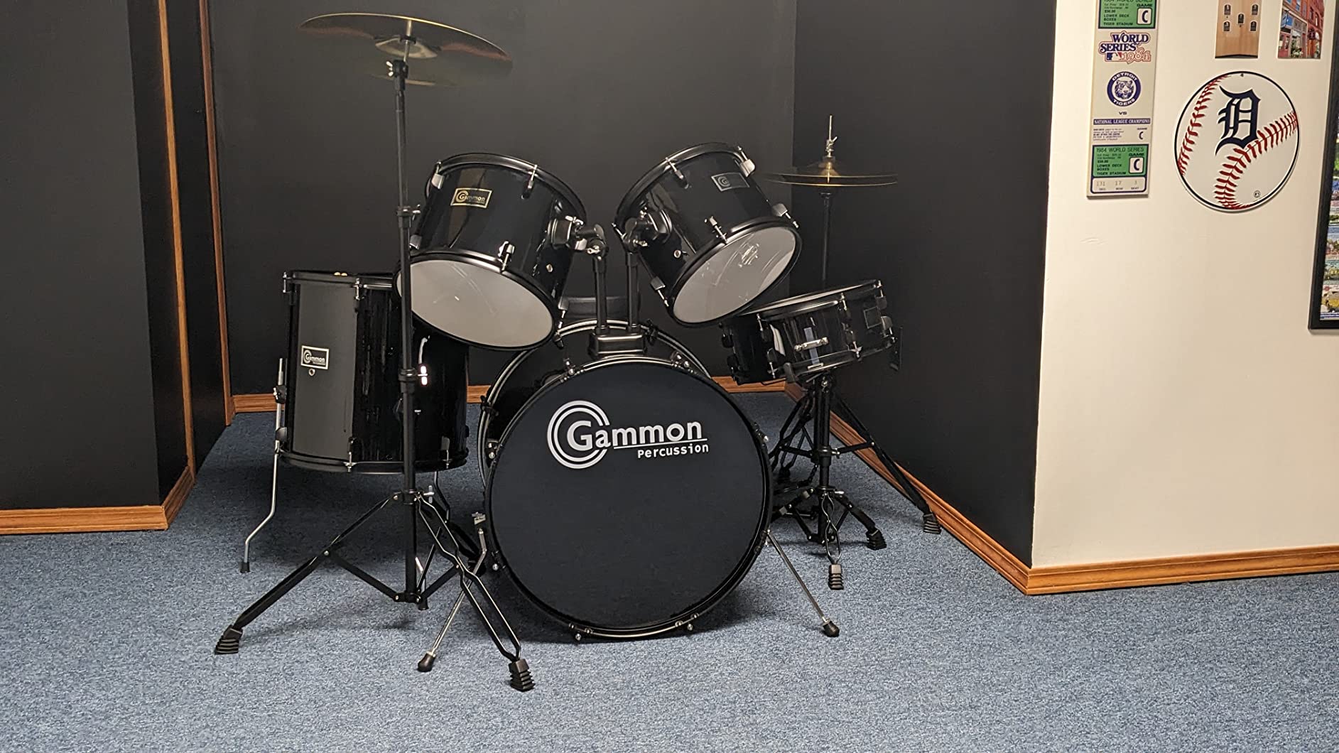 $50/mo - Finance Gammon Percussion Full Size Complete Adult 5 Piece ...