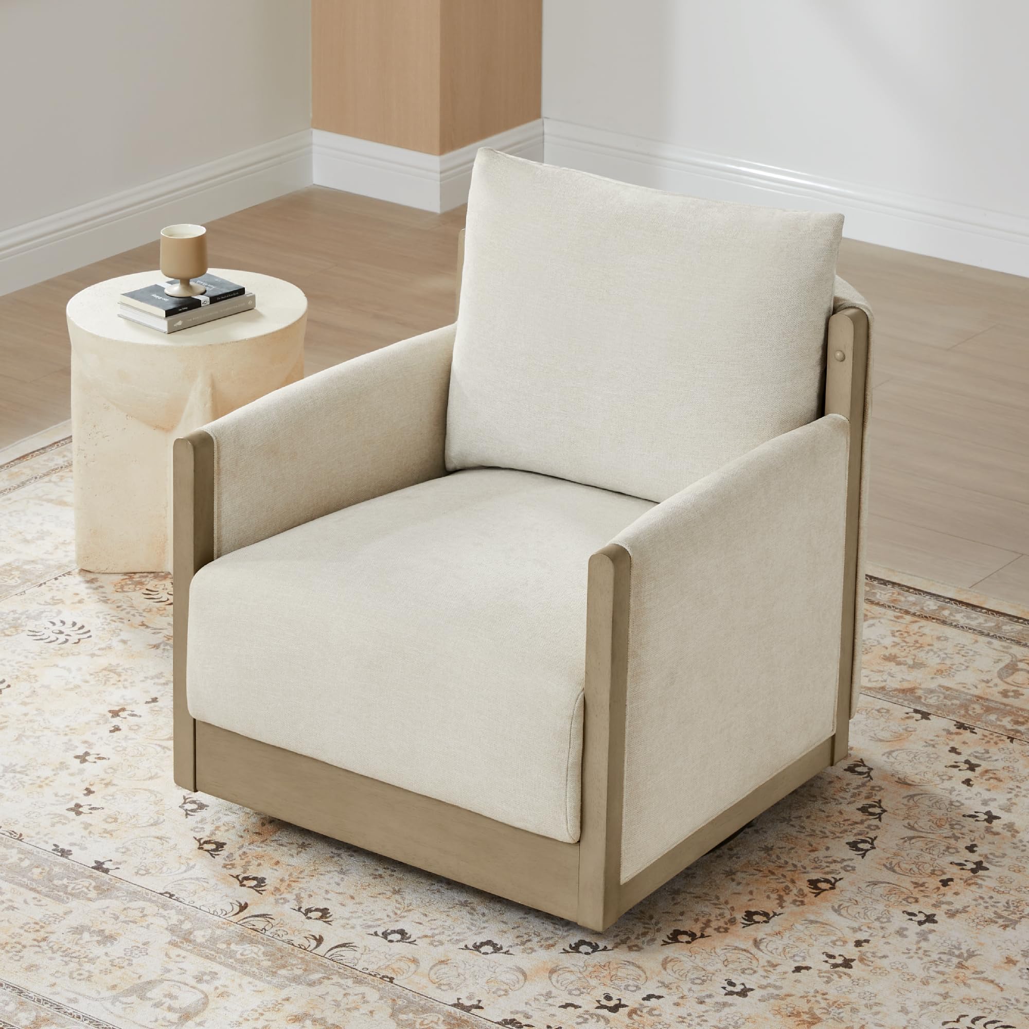 Amazon.com: CHITA Swivel Accent Chair, Living Room Arm Chair, Mid ...