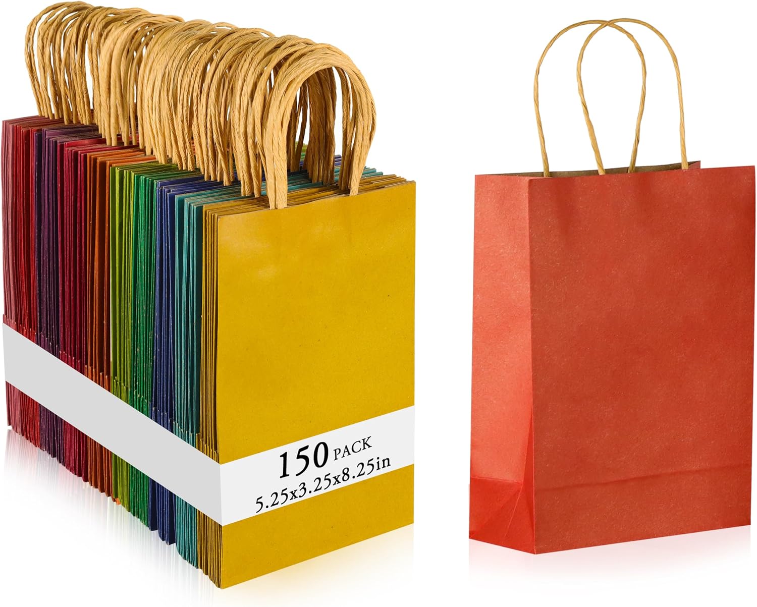 Amazon.com: GITMIWS 150 Pack Kraft Paper Party Favor Gift Bags, 5.25x3 ...