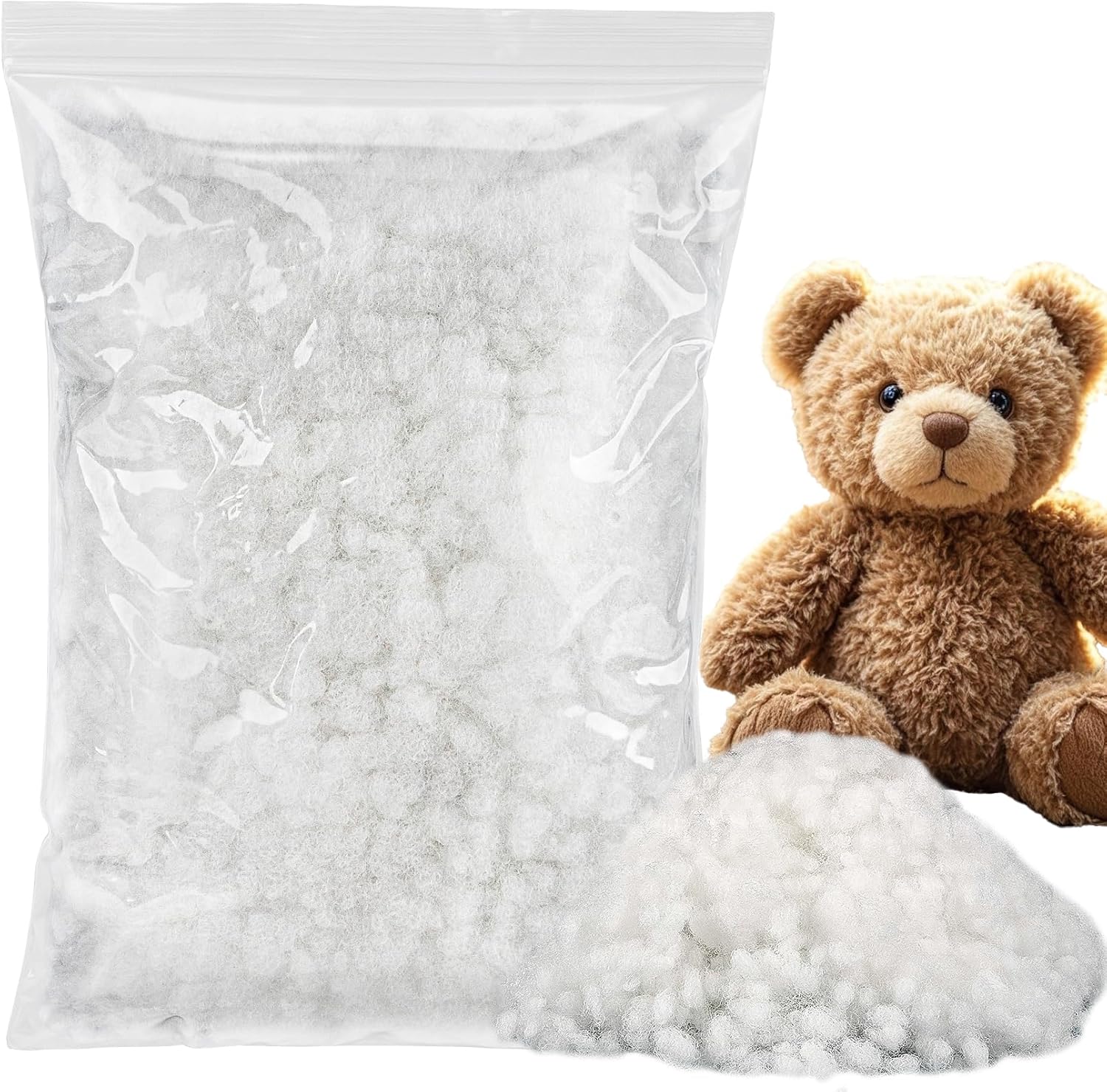 Amazon.com: RAINFLOW Polyester Fiberfill Stuffing 5.3 OZ - Premium ...