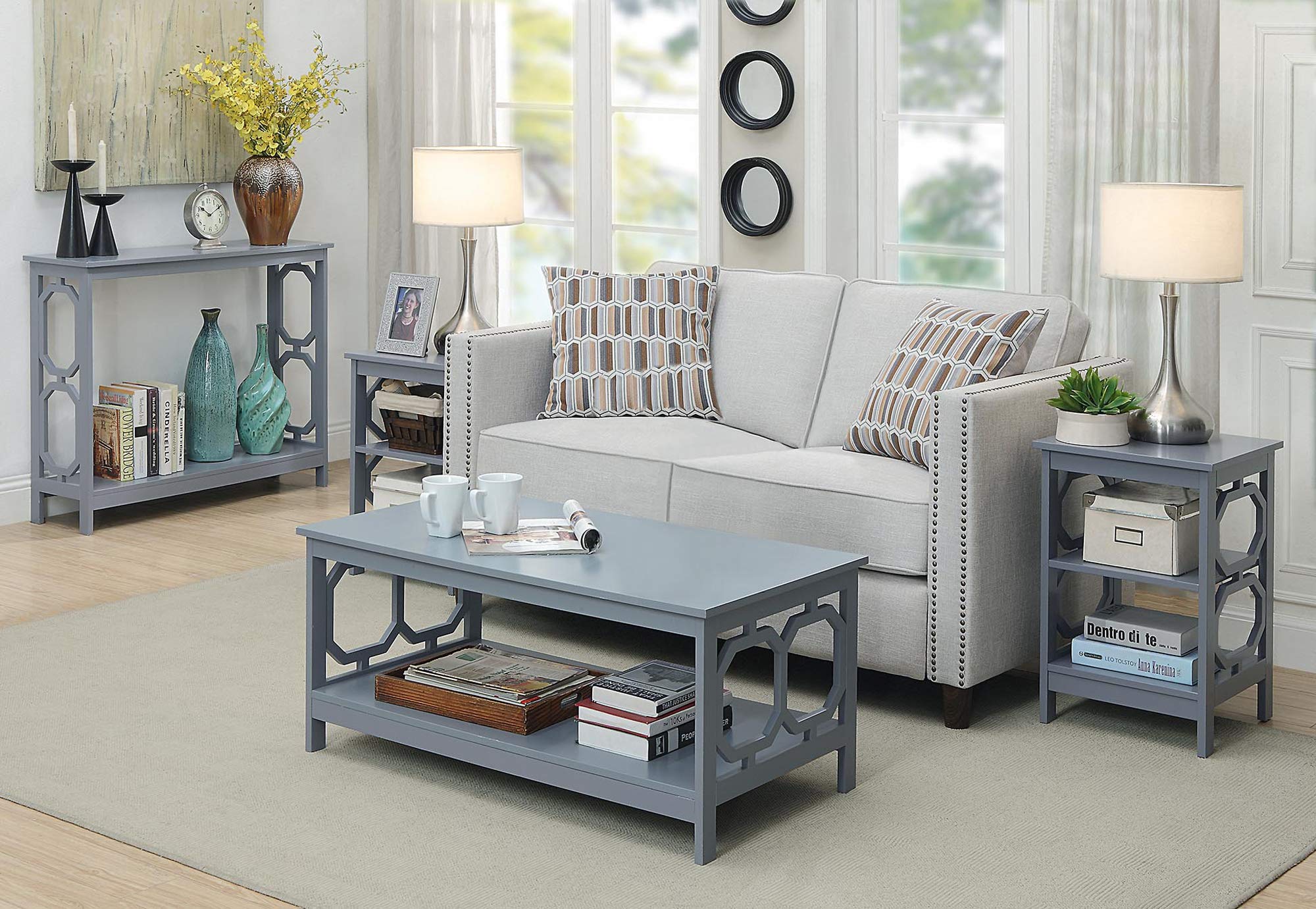 Convenience Concepts Omega Console Table, Gray