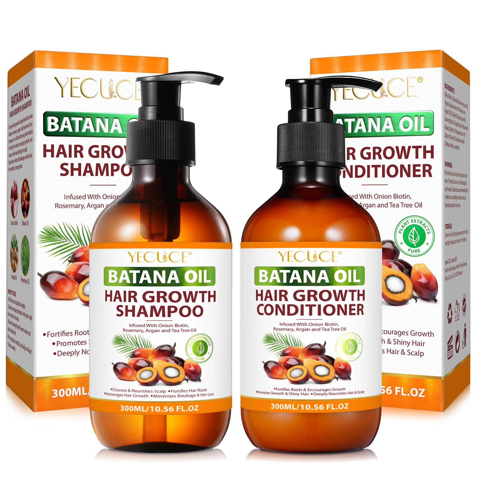 Amazon.com : Batana Oil Shampoo and Conditioner Set, Organic Batana Oil ...