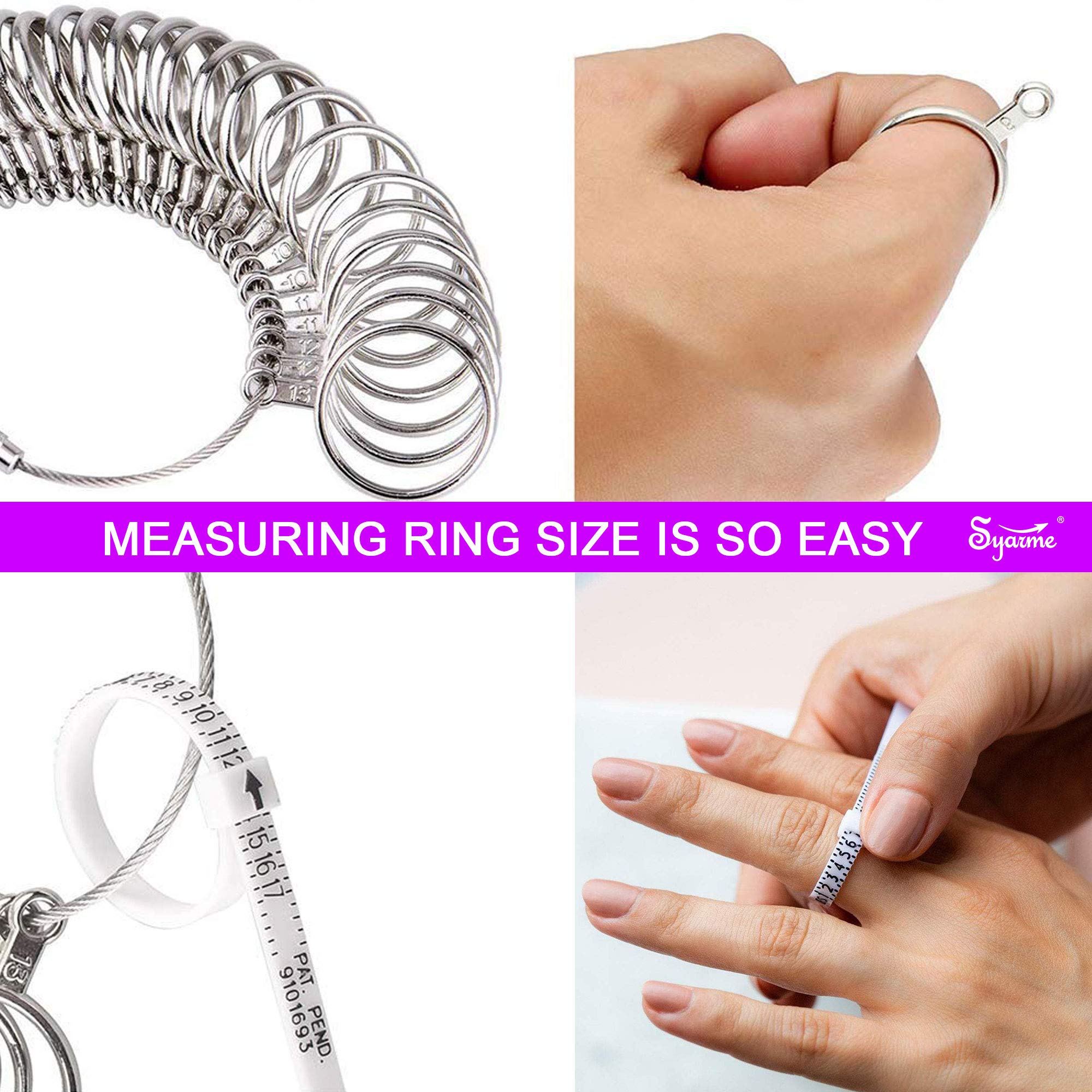 Ringconn Sizing Kit Accmor Ring Sizer Measurement Tool Including Metal ...