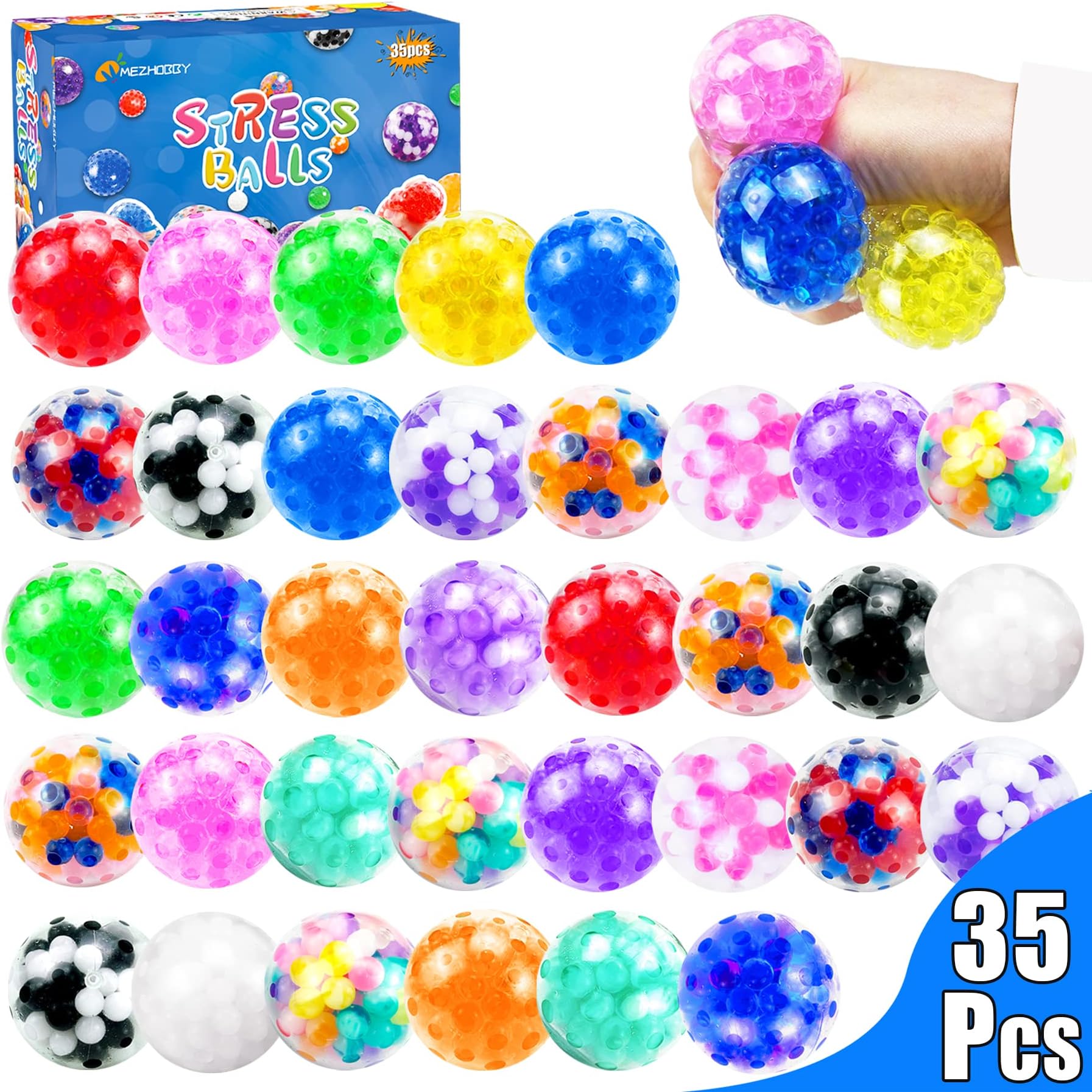 Amazon.com: Stress Balls Set - 18 Pack - Party Favors | Stress Balls ...