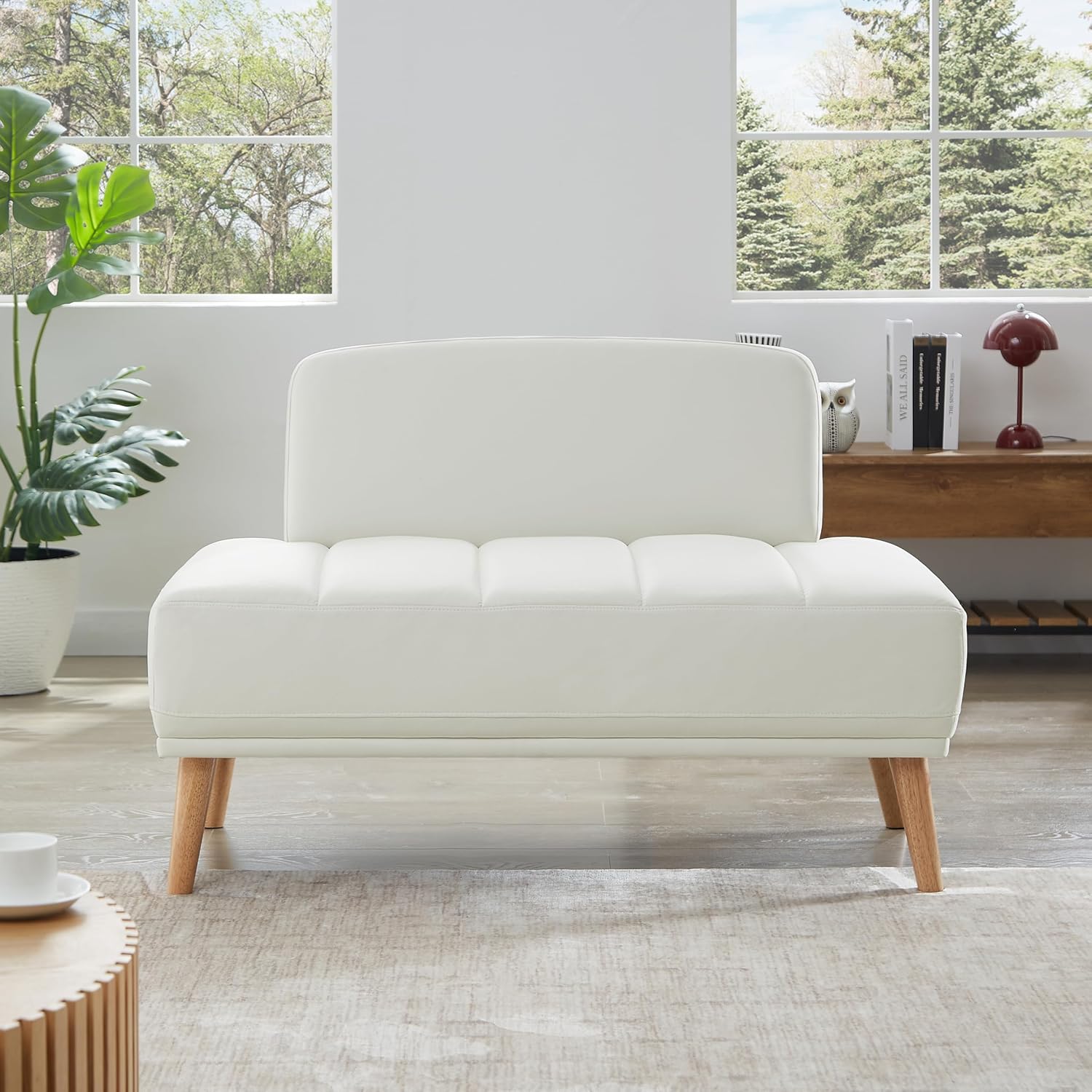 Amazon.com: HKOLIE 45"Inch Width Modern End of Bed Bench, Leathaire ...
