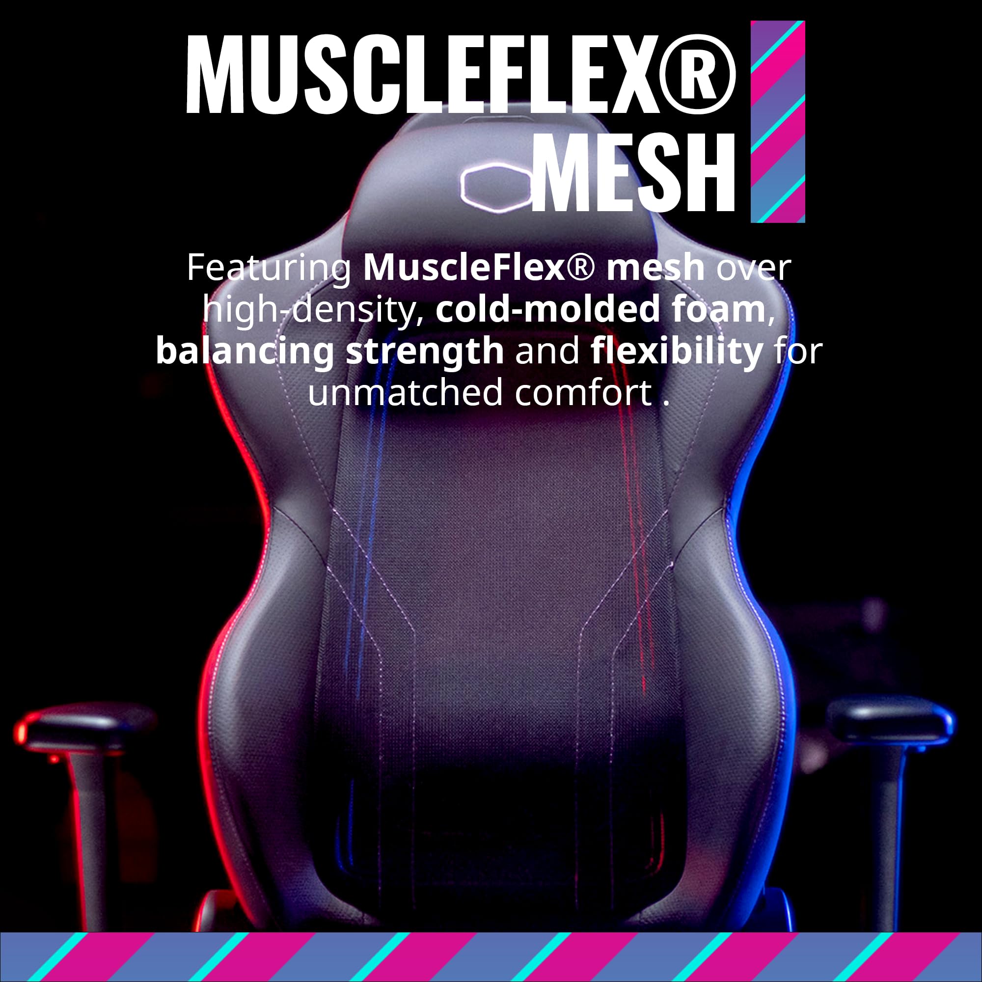 Snapklik.com : Cooler Master Hybrid 1 Ergonomic Gaming Chair MuscleFlex ...