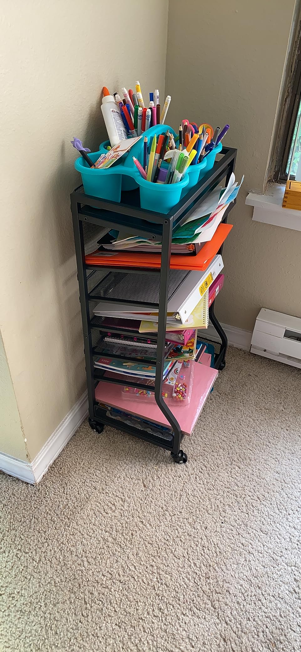 $8/mo - Finance ThreeHio 7 Tier File Organizer Beside Desk, Rolling ...