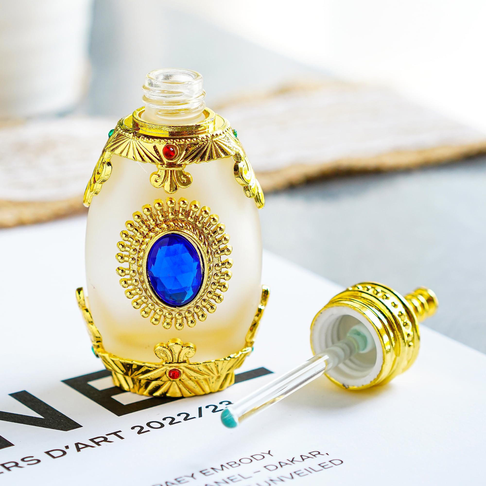 Amazon.com: KECHU Tiny Empty Crystal Perfume Bottle Refillable Glass ...