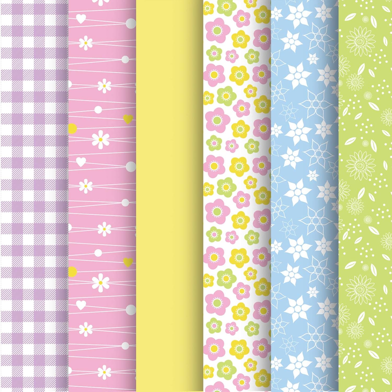 Amazon.com: Whaline Spring Tissue Paper 90 Sheet Colorful Gift Wrapping ...