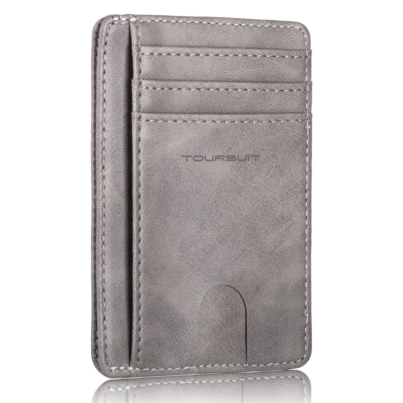Amazon.com: TOURSUIT Travel Minimalist Slim Front Pocket Wallet for Men ...