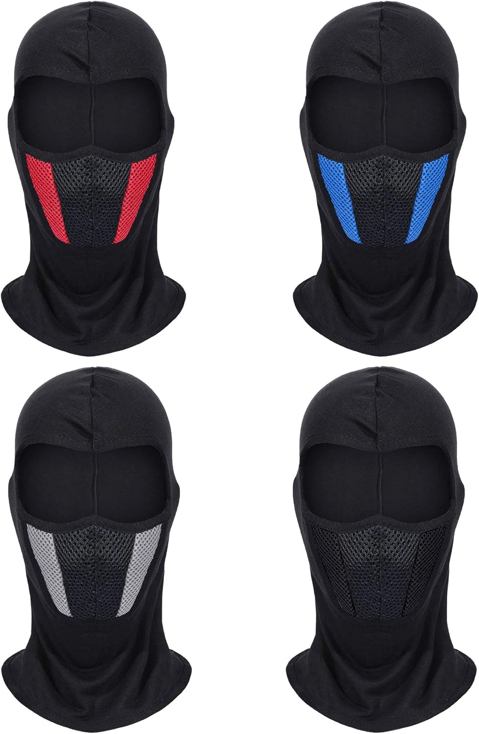 4 Pieces Ski Mask Balaclava Face Mask for Winter Full Face Cover ...