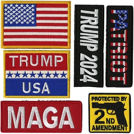 Amazon.com: 18 PCS Trump Patches Trump 2024 Save America Again Patch Take America Back Patch ...