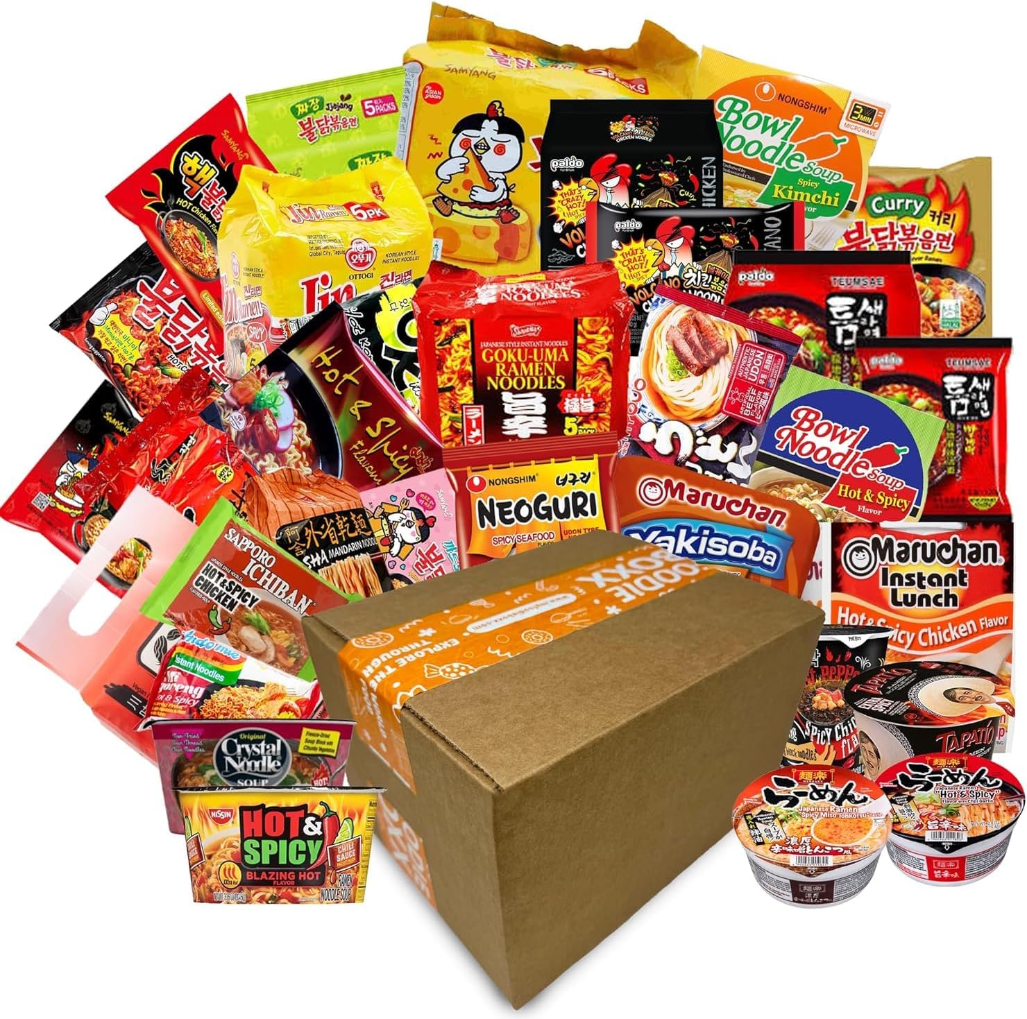 Amazon.com: FOODIE BOXX Asian Instant Ramen Noodles Variety Pack with ...