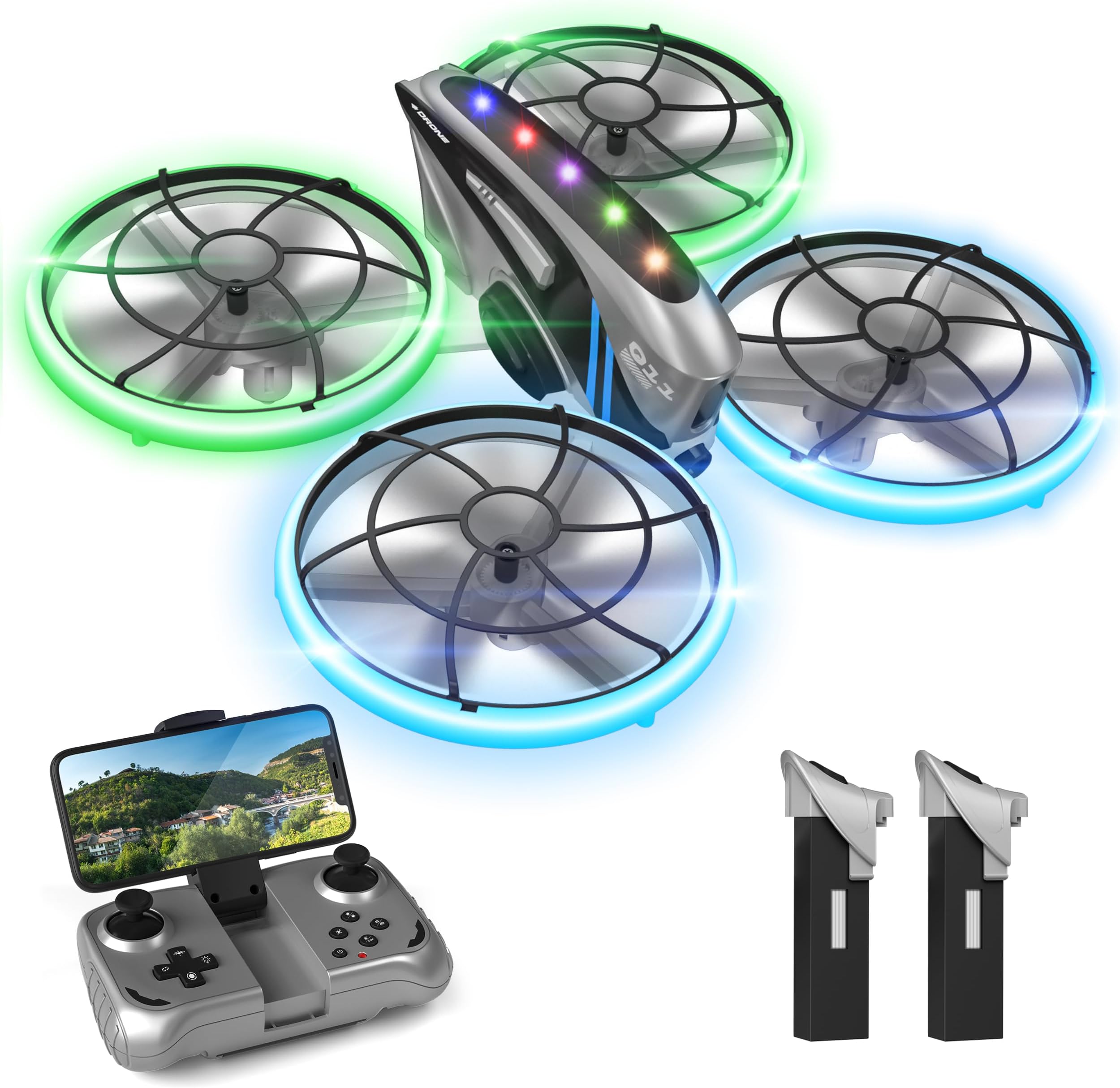 Amazon.com: Sonic The Hedgehog Sky Racer Drone - WiFi Camera, 3D Flips ...
