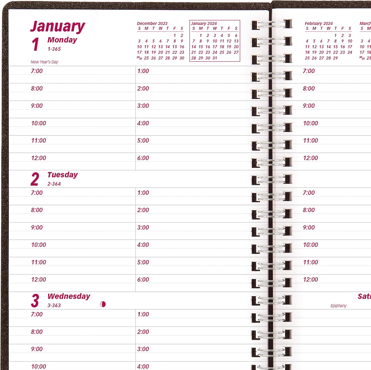 Brownline 2024 Essential Weekly Planner, Appointment Book, 12 Months ...