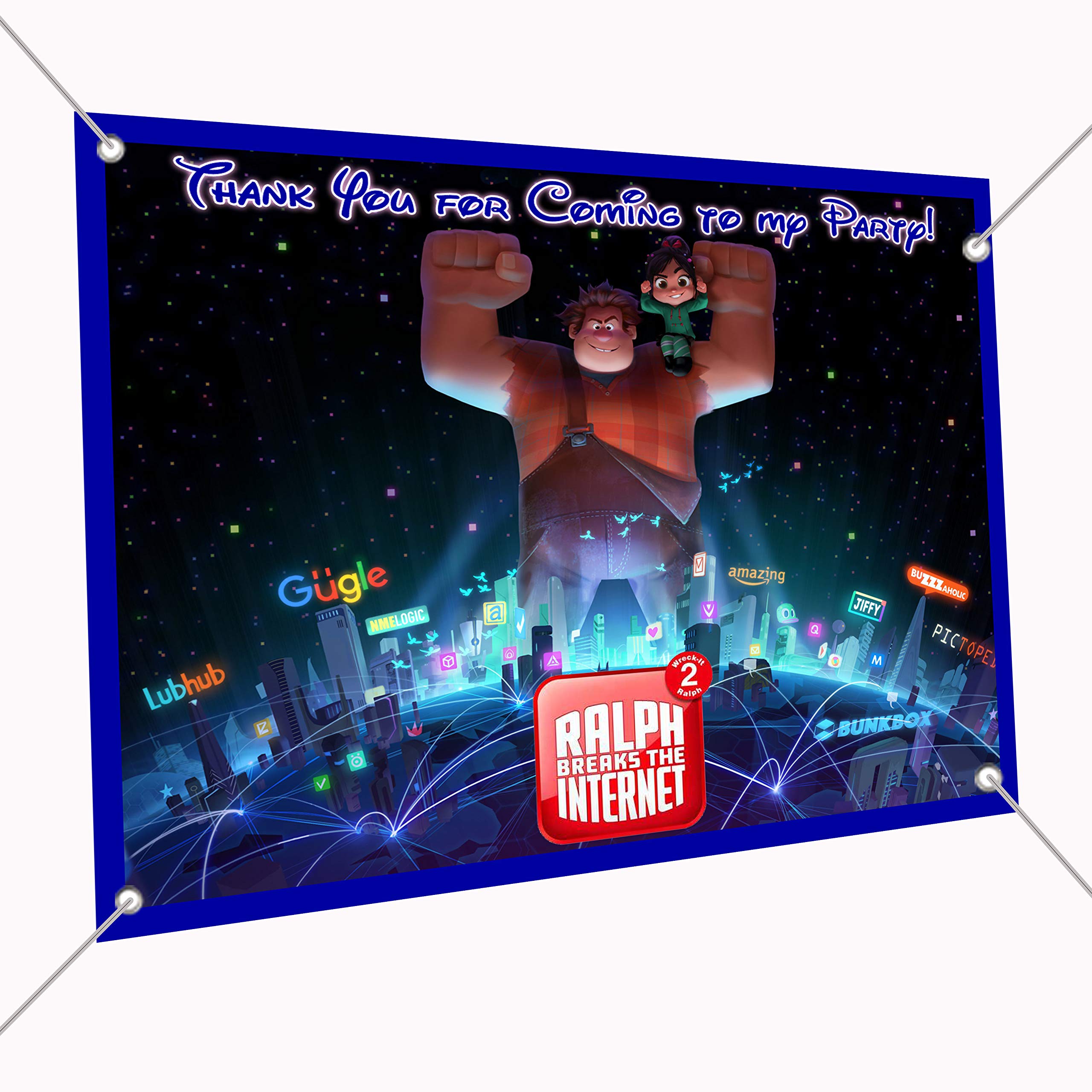 Wreck It Ralph 2 Banner Group Photo Large Vinyl Indoor | Desertcart KUWAIT