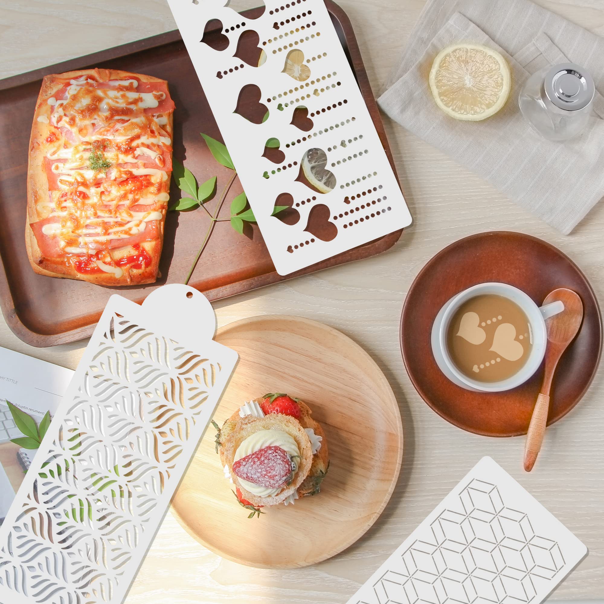 Snapklik.com : Cake Decorating Stencils & Templates - 7 PCS Tool For ...