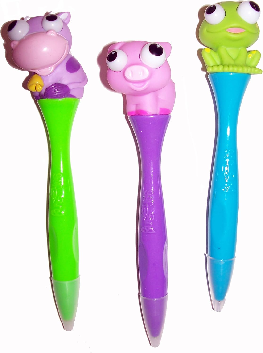 Amazon.com : Inkology Bug Eye Pens, Set of 6 Pens, Assorted Farm ...