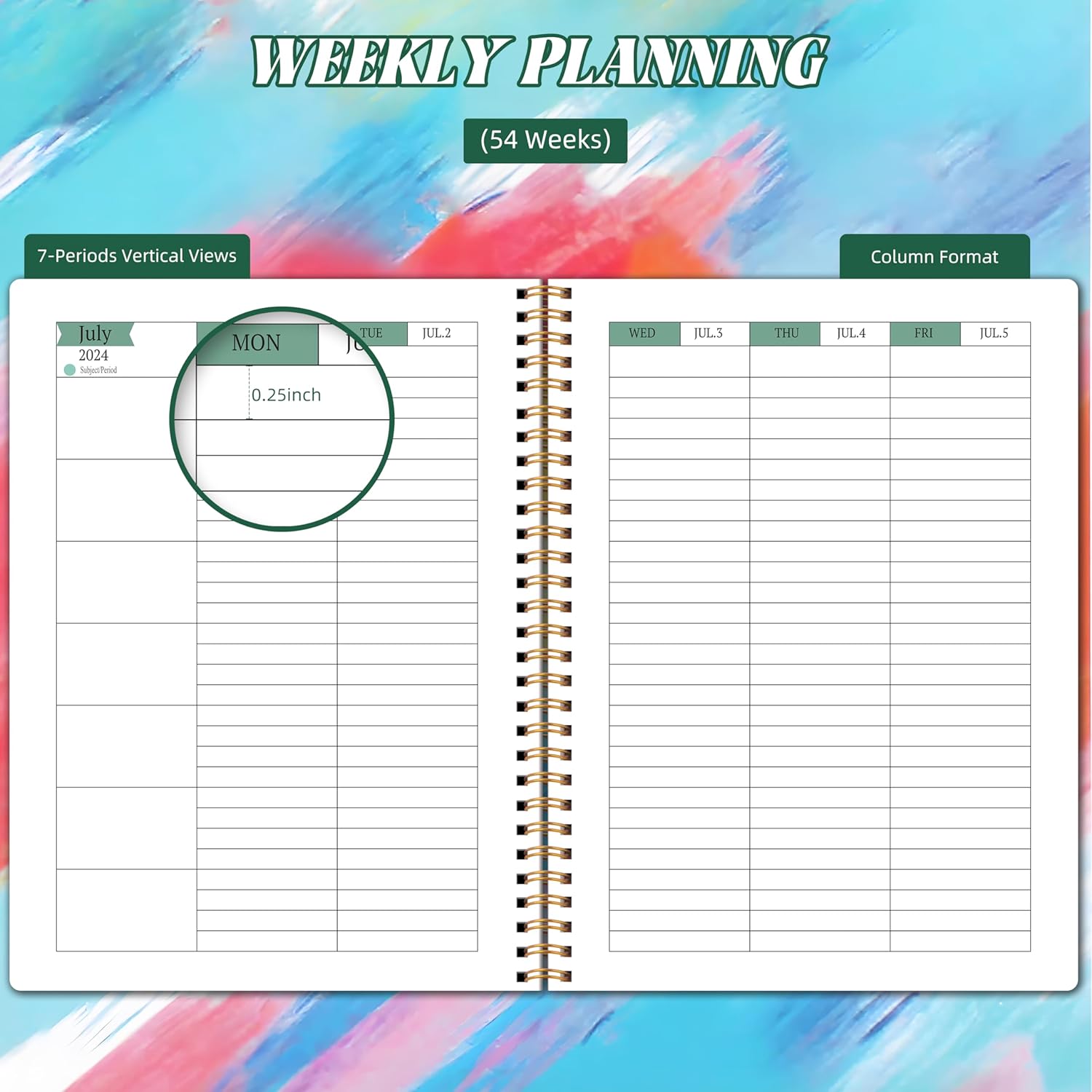 Teacher Planner 2024-2025 - Weekly and Monthly Teacher Planner 2024 ...