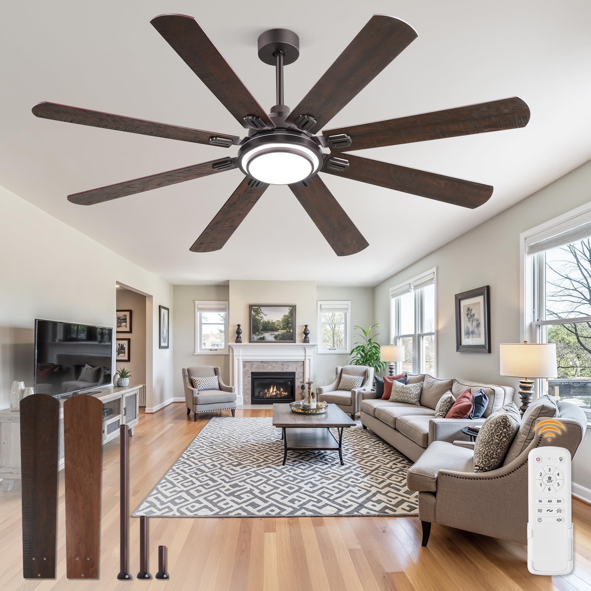 Snapklik.com : Fanbulous 65 Inch Ceiling Fans