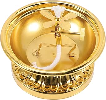 Amazon.com: MAGICLULU Retro Oil Lamp Butter Lamp Holder Decorative ...