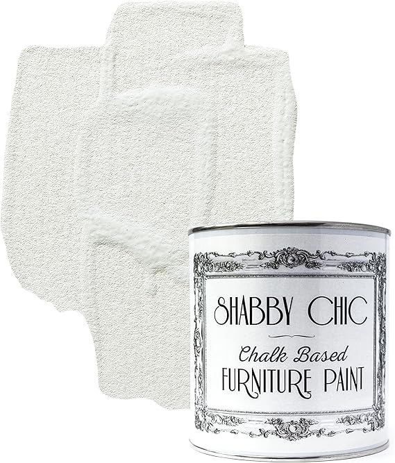 Shabby Chic Chalk Based Furniture Paint, Chalky White - 250 ml ...