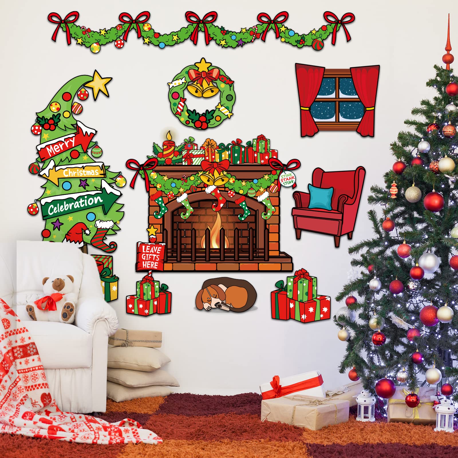 Snapklik.com : Christmas Bulletin Board Decorations Christmas Tree ...