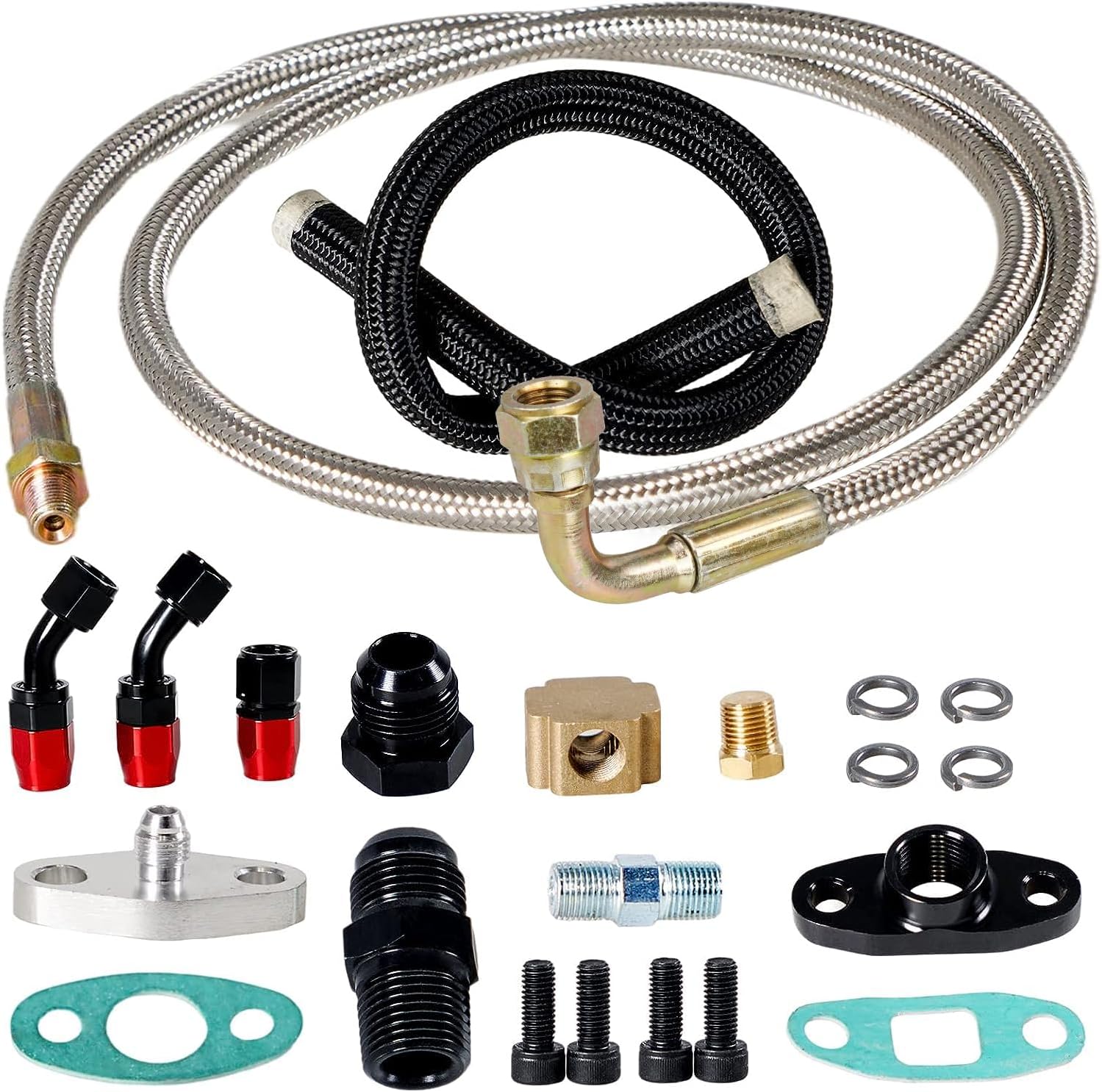 Amazon.com: Turbo Oil Feed & Return Line Kit Compatible with TOYOTA 3S ...