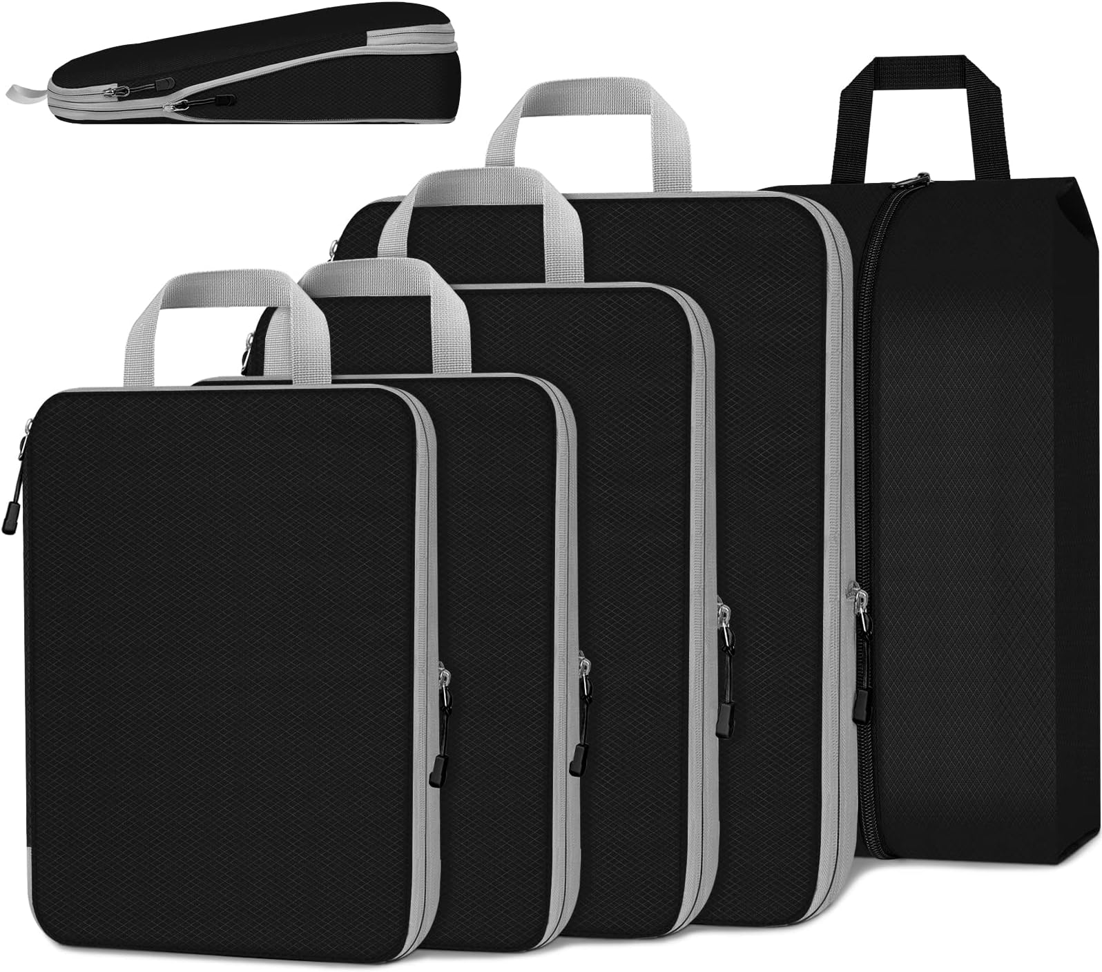 Organizer Valigia Set di 5, Compressione Organizer valigia Salvaspazio ...