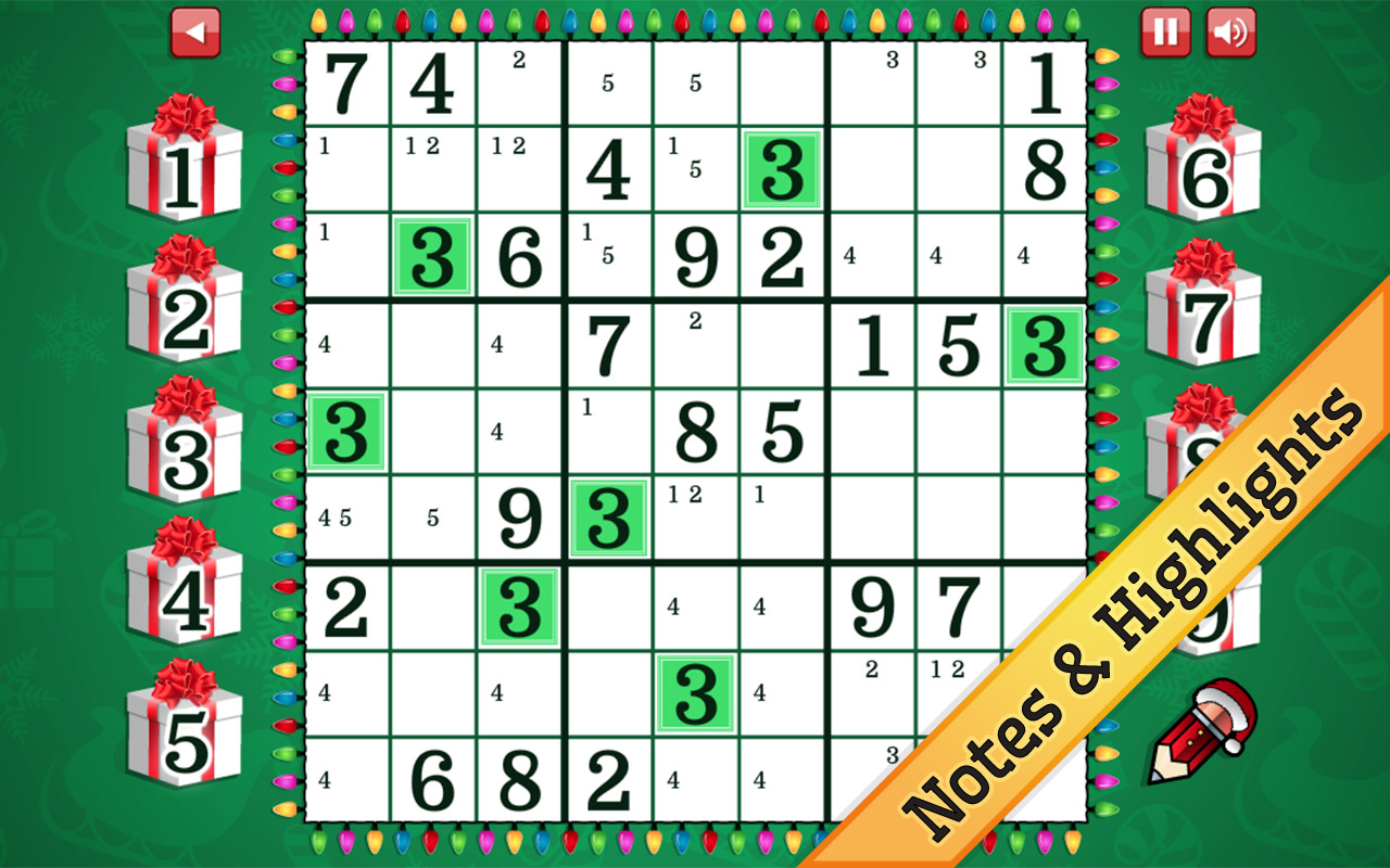 Aplicación Sudoku de Navidad en Amazon Appstore