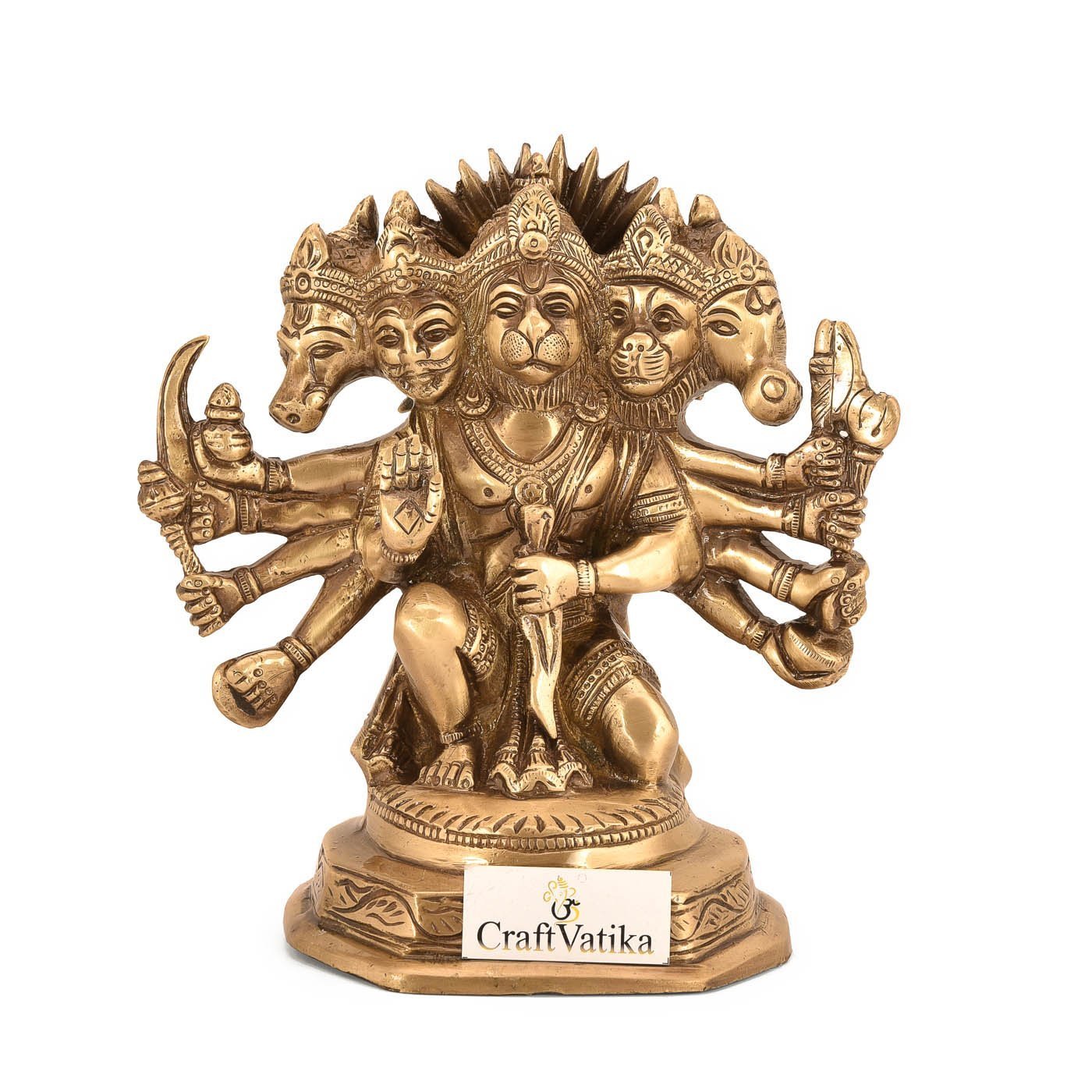 Buy CraftVatika India Panchmukhi Hanuman Hindu Strength God Hanuman ...