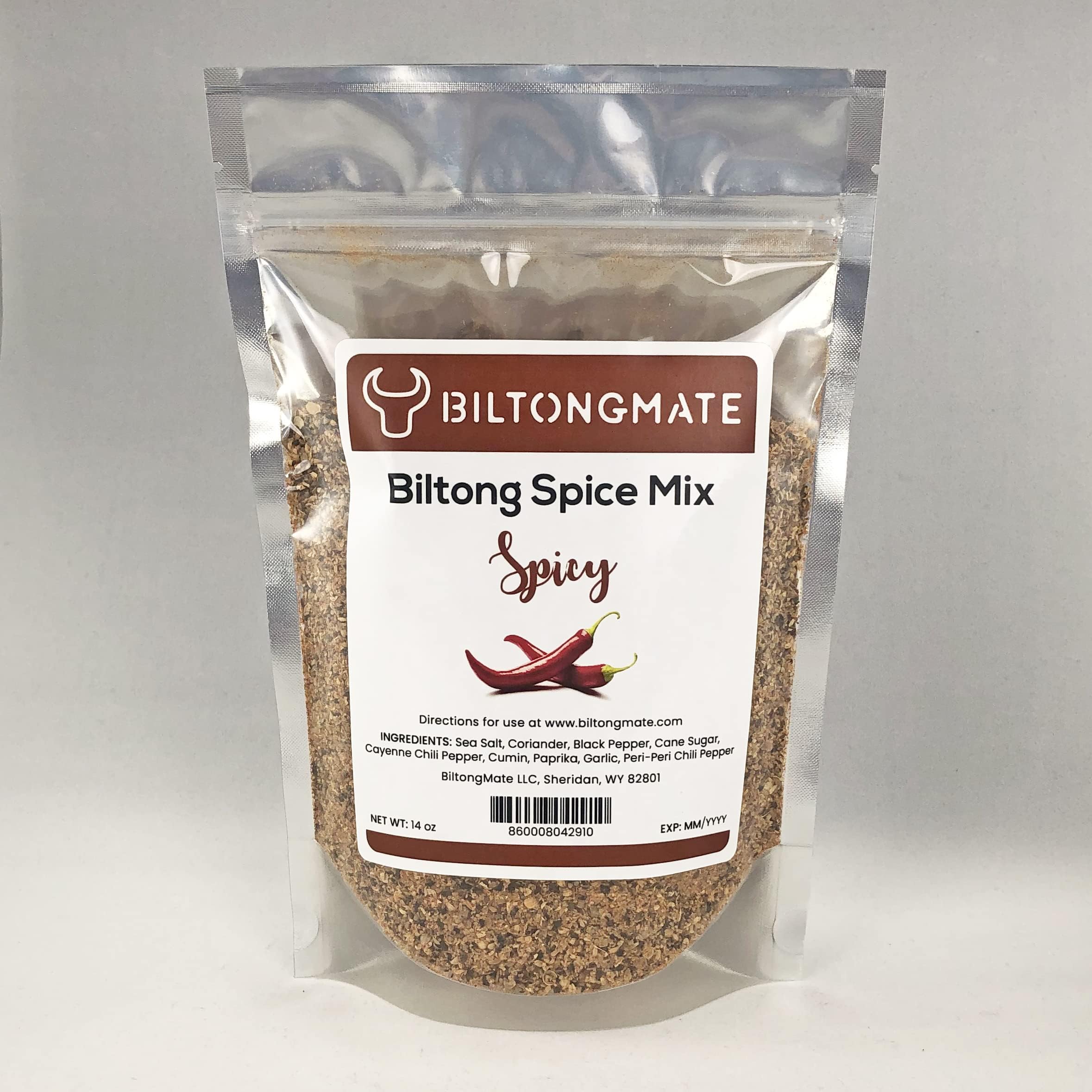 Amazon.com : BiltongMate Biltong Spice Mix (Spicy) 14oz : Grocery ...