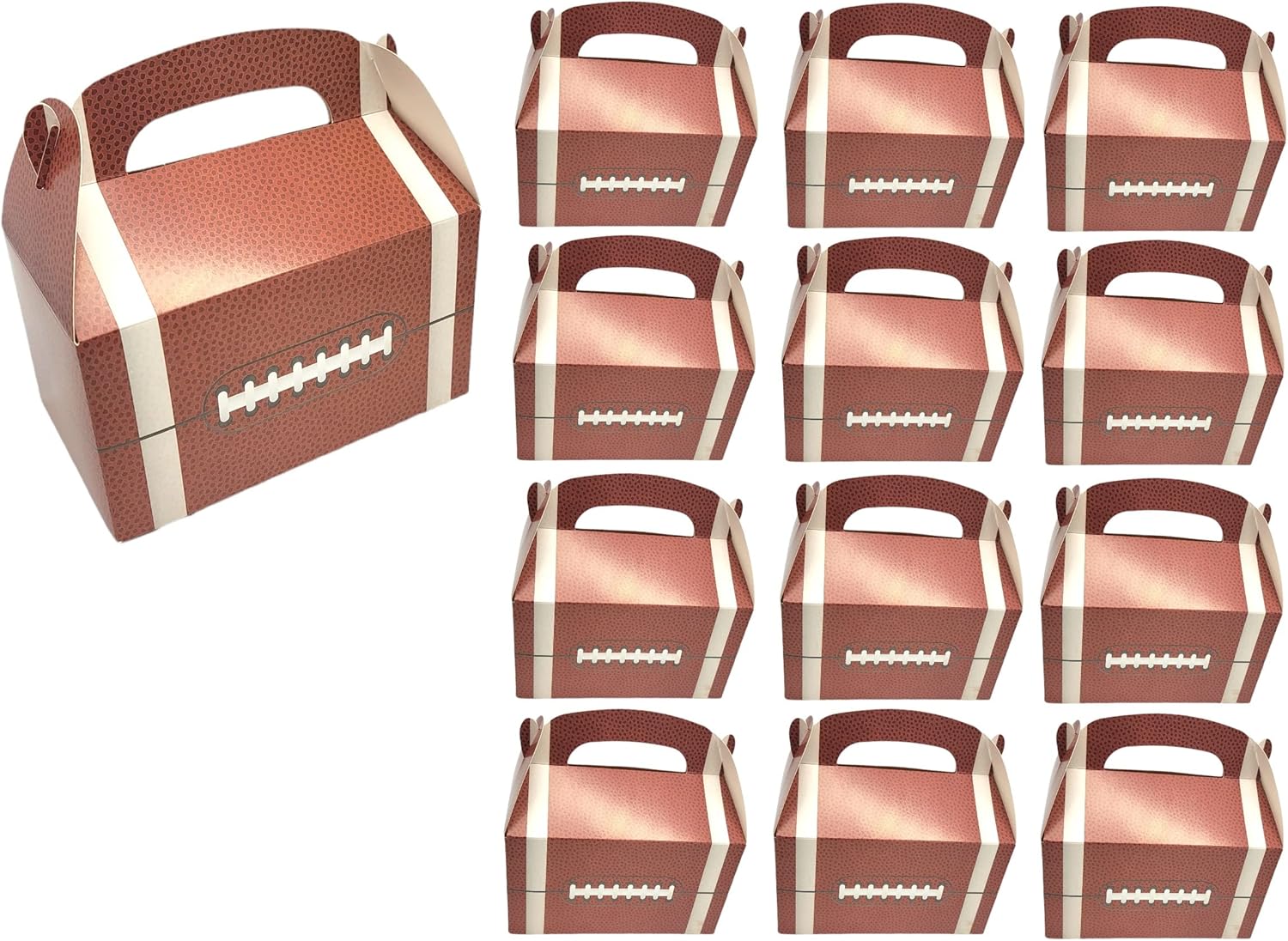 Amazon.com: Realistic Color Football Sports Treat Favor Boxes (6.25"x 3 ...