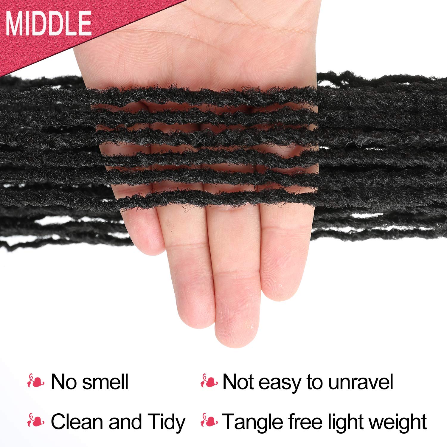 5 Packs New Locs Crochet Hair 36inch Straight Goddess Locs Crochet ...