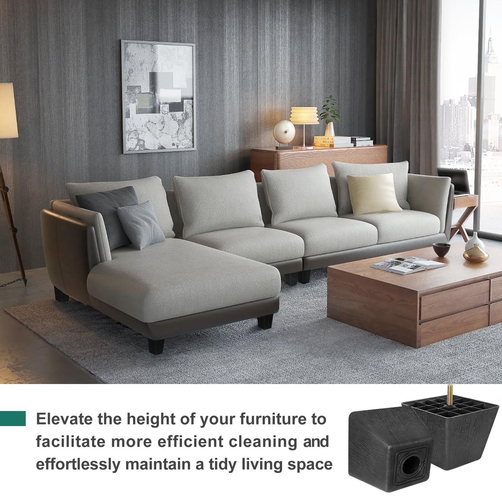 Snapklik.com : Masendelk M8-1.25 Metric Thread Bolts Plastic Furniture ...