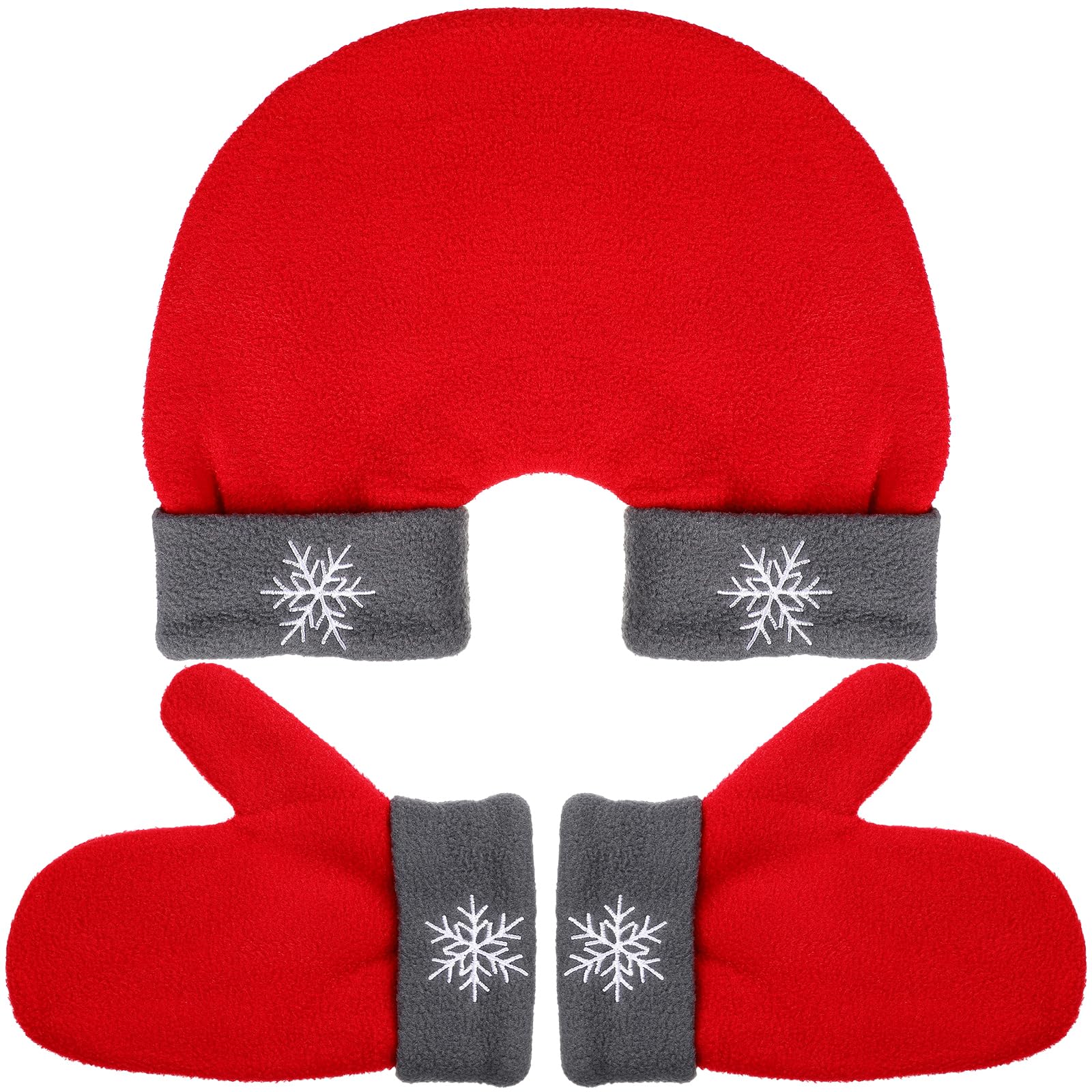 Christmas Gloves Red Mittens Gloves Couple Lovers Gloves Mittens Winter ...