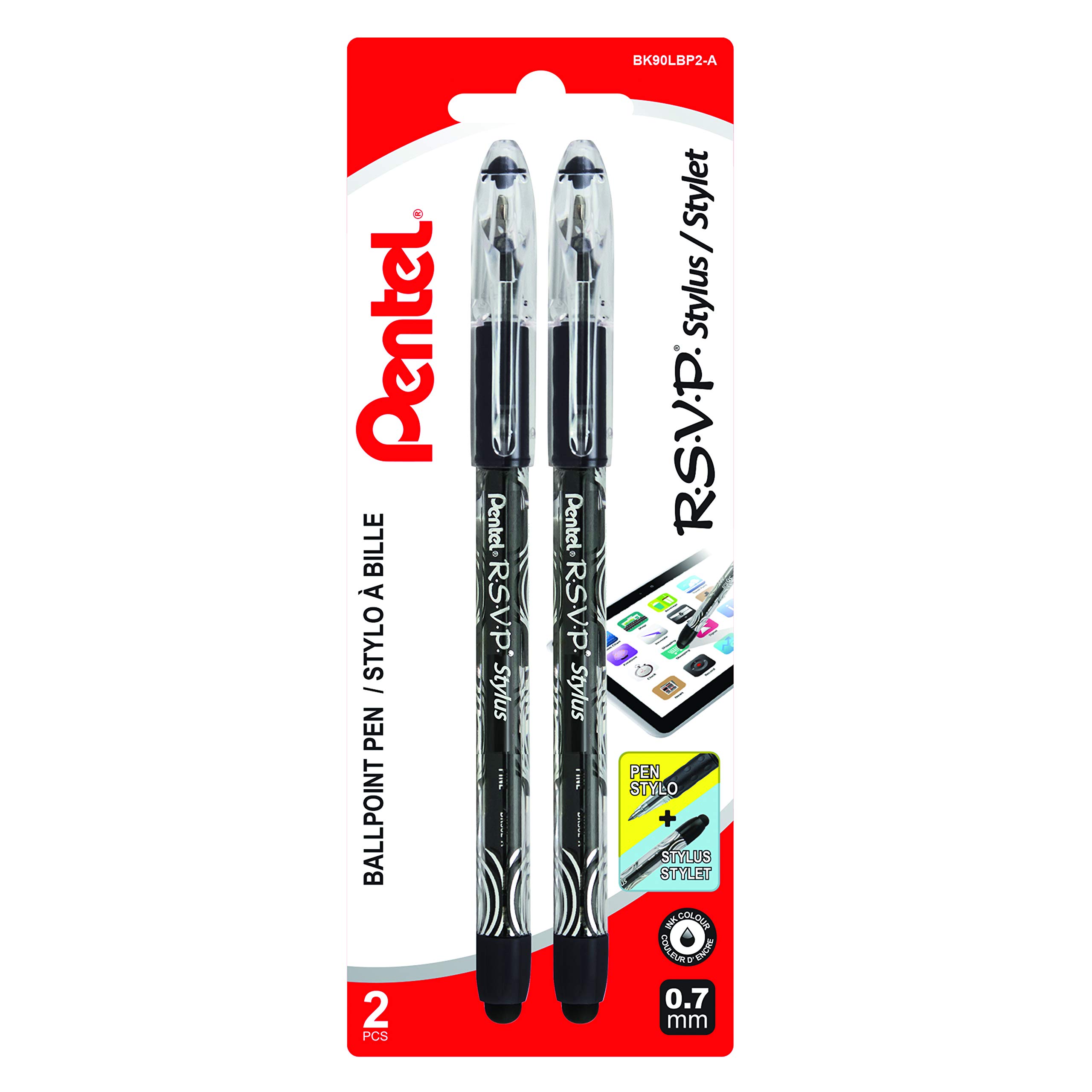 Pentel R.S.V.P. Stylus Ballpoint Pen, Everyday Writing, Touch Screen ...
