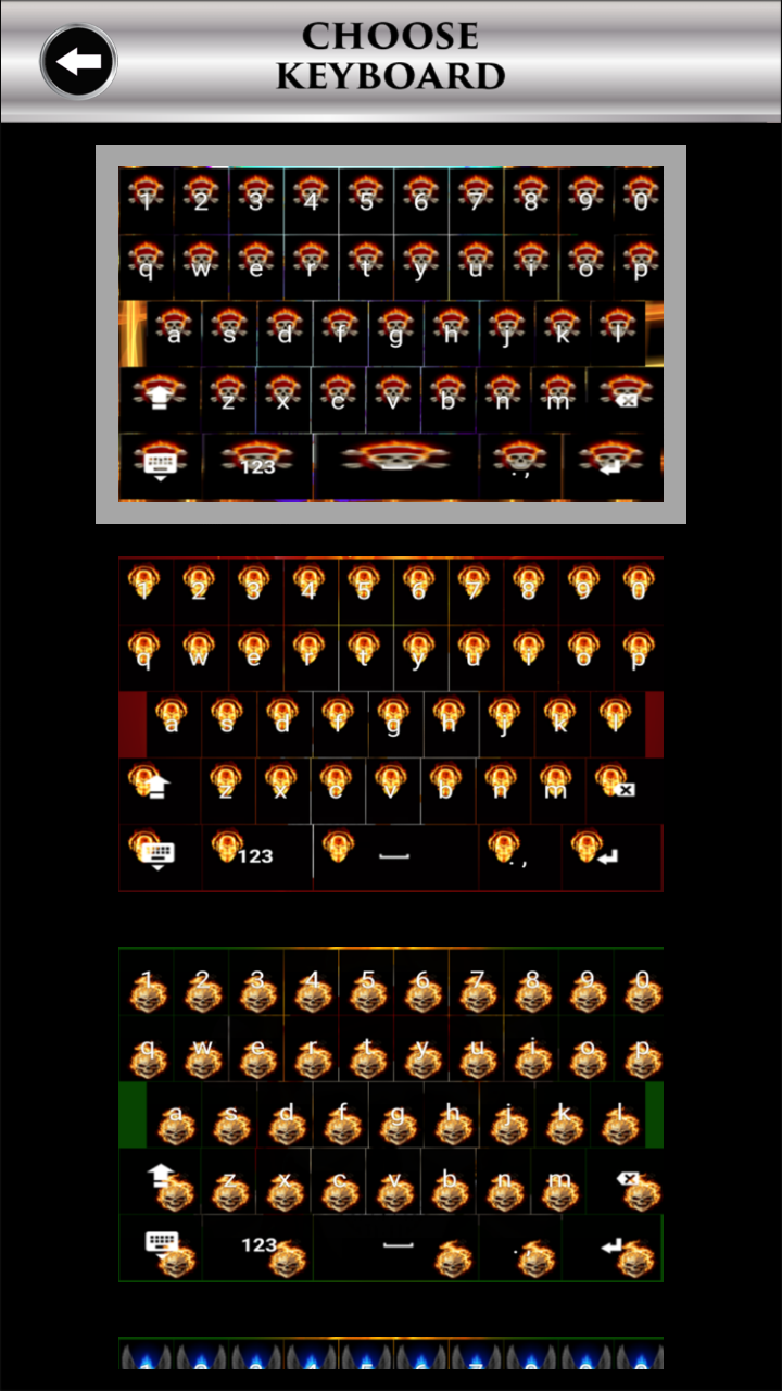 Flaming Skull Keyboards - App on Amazon Appstore