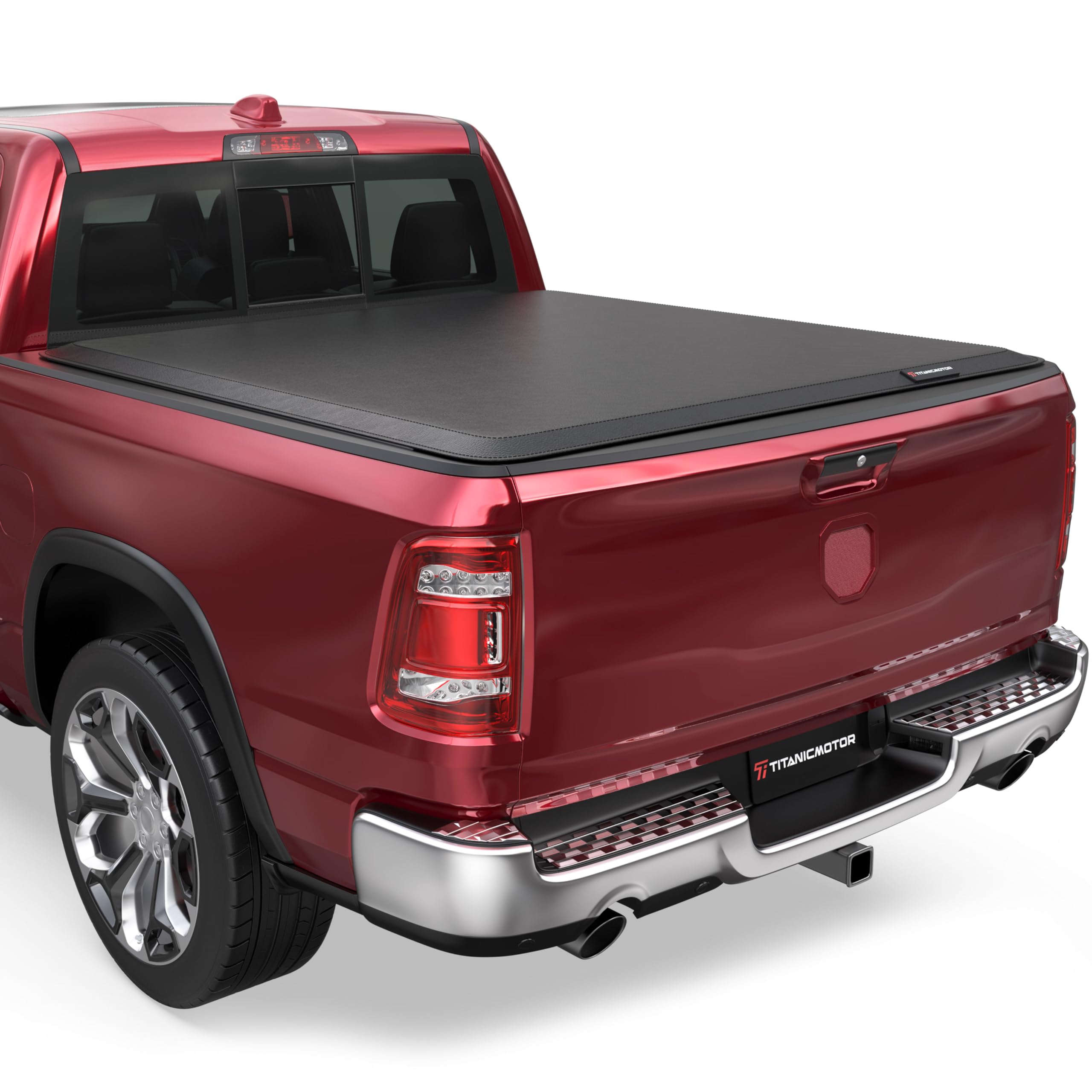 Amazon.com: TITANICMOTOR Soft Roll Up Truck Bed Tonneau Cover ...