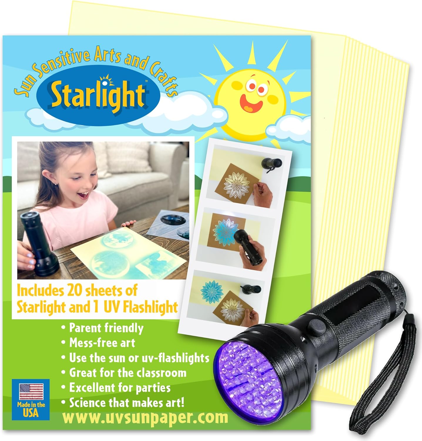 Amazon.com: Starlight Standard Instant Cyanotype Kit – UV Sun Sensitive ...